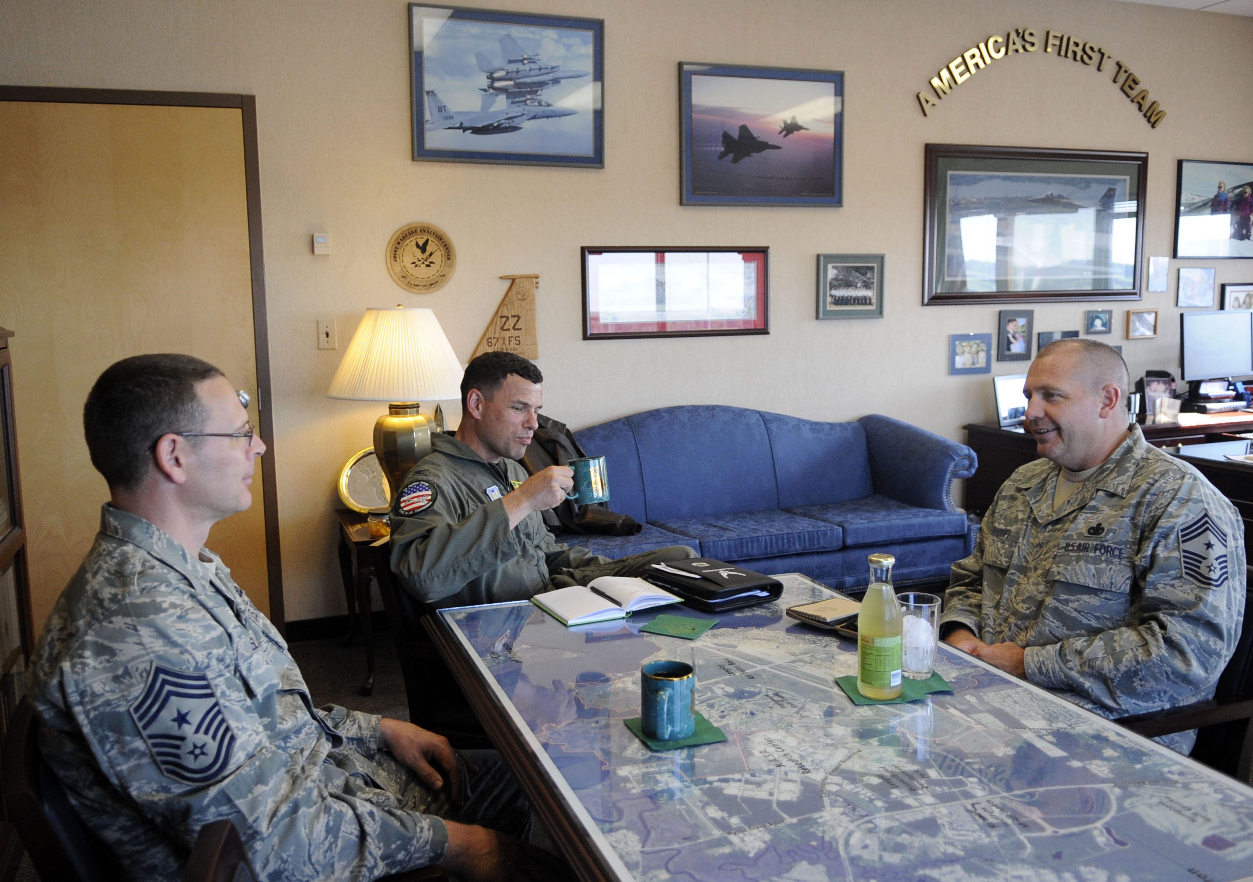 Chief Dearduff Visit's Langley