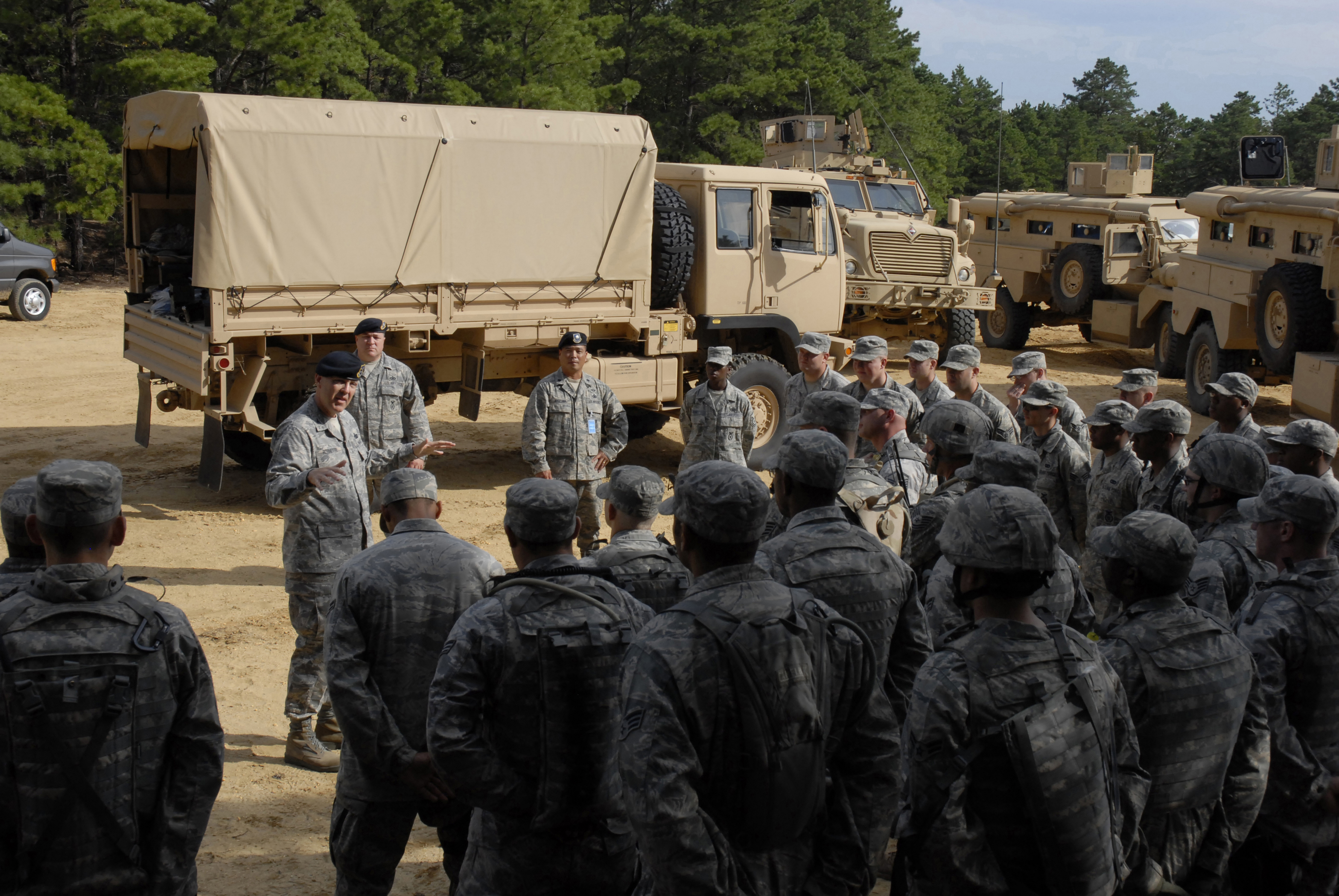 Air Force Security Forces Center commander visits training at ...