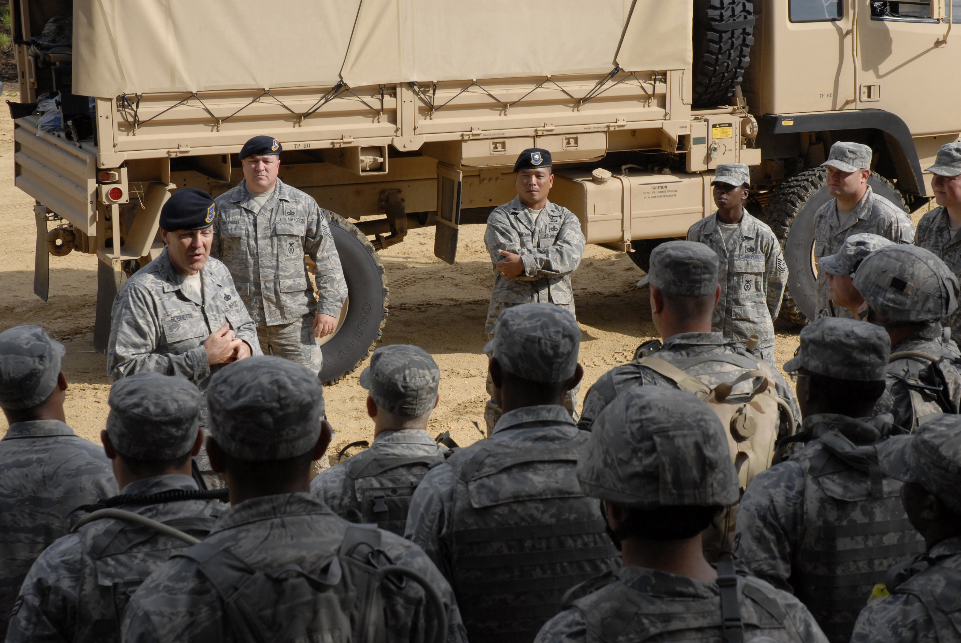 Post visit with Air Force Security Forces Center commander