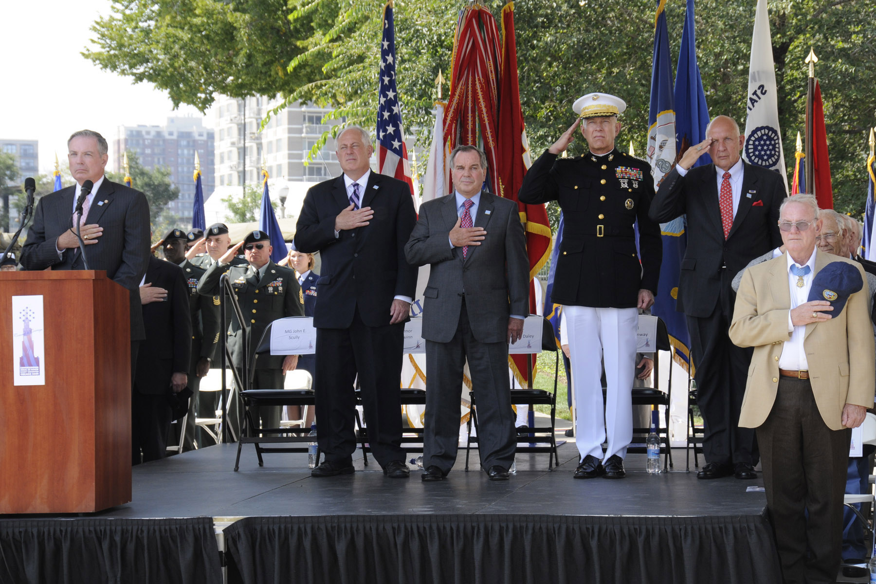 Civilian aide to the Secretary of the Army retired Maj. Gen. John ...