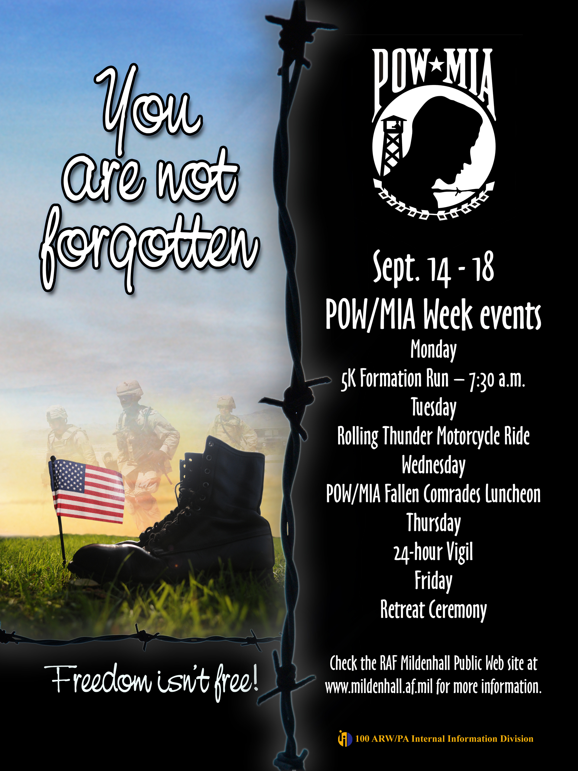 POW/MIA poster