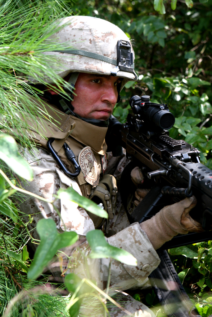 U.S. Marine perform a Tactical Recovery of Aircraft and Personnel ...