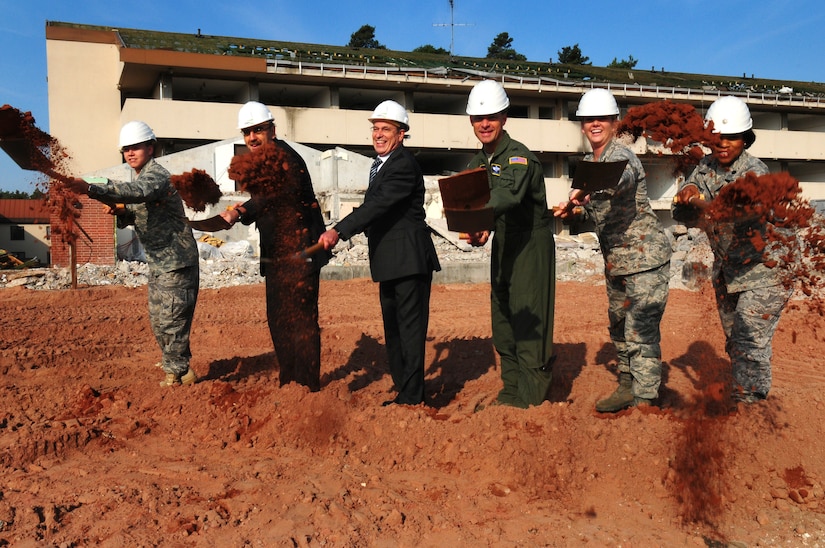 Officials break ground on Ramstein's newest dorm > Ramstein Air Base ...