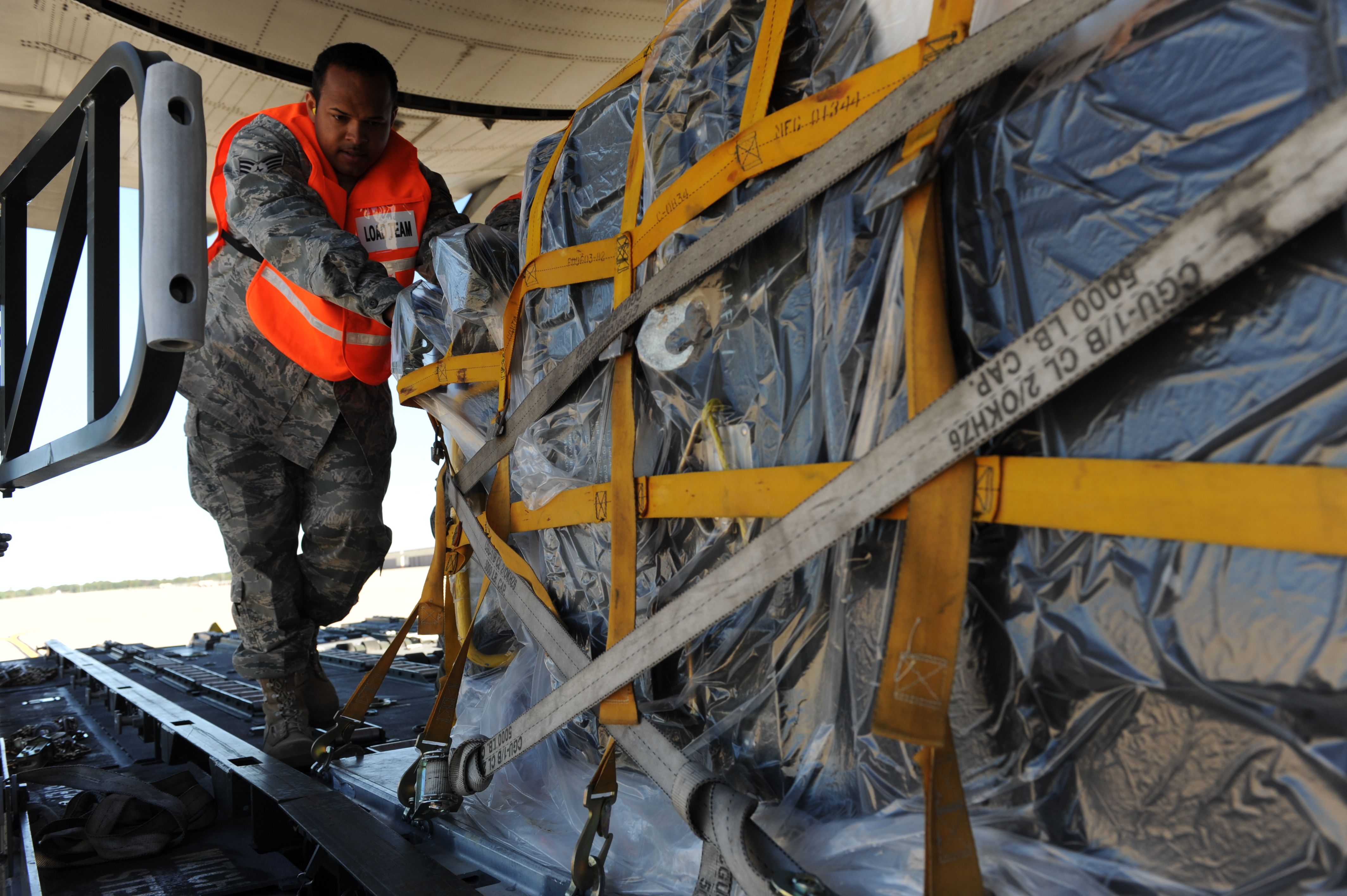 Loading a C-130