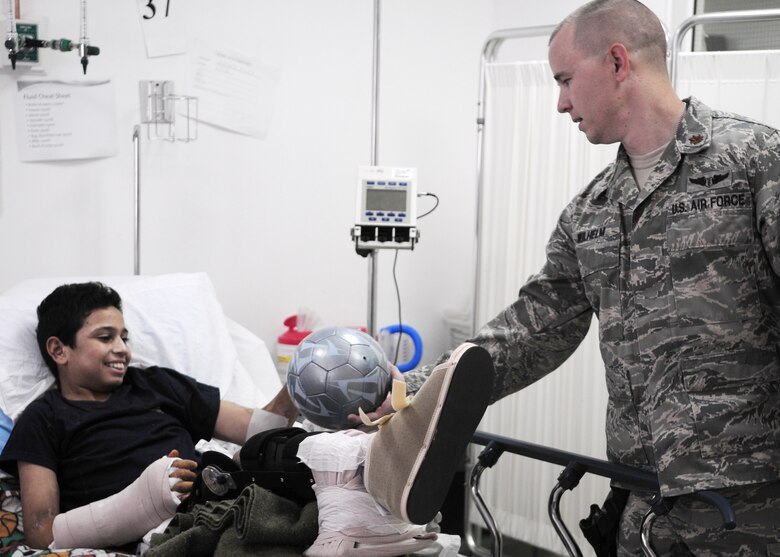 Air Force medics release 14-year-old mortar attack survivor after weeks ...