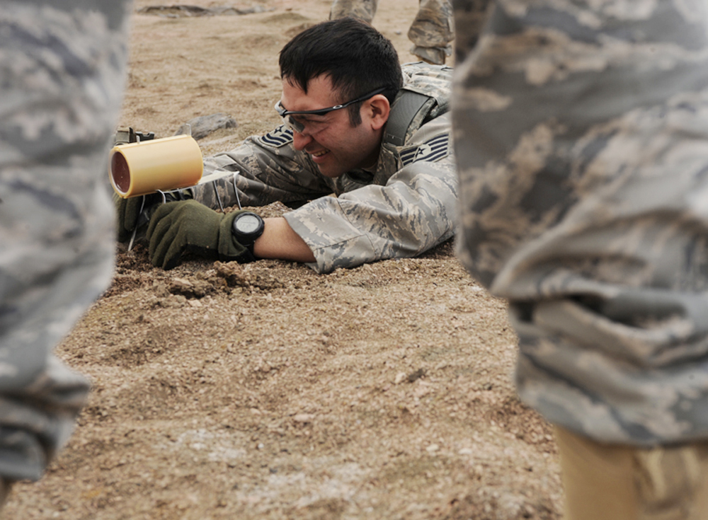 EOD team charge an explosion