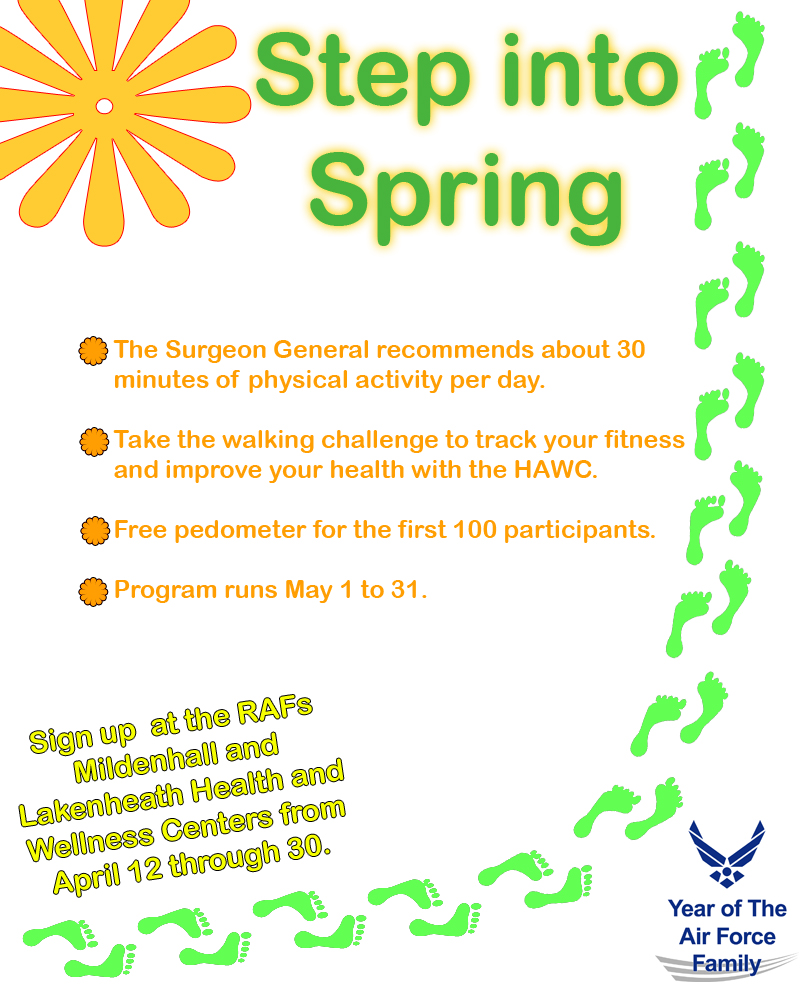 Step up to the Step into Spring walking challenge > Royal Air Force ... Step up to the Step into Spring walking challenge > Royal Air Force ...