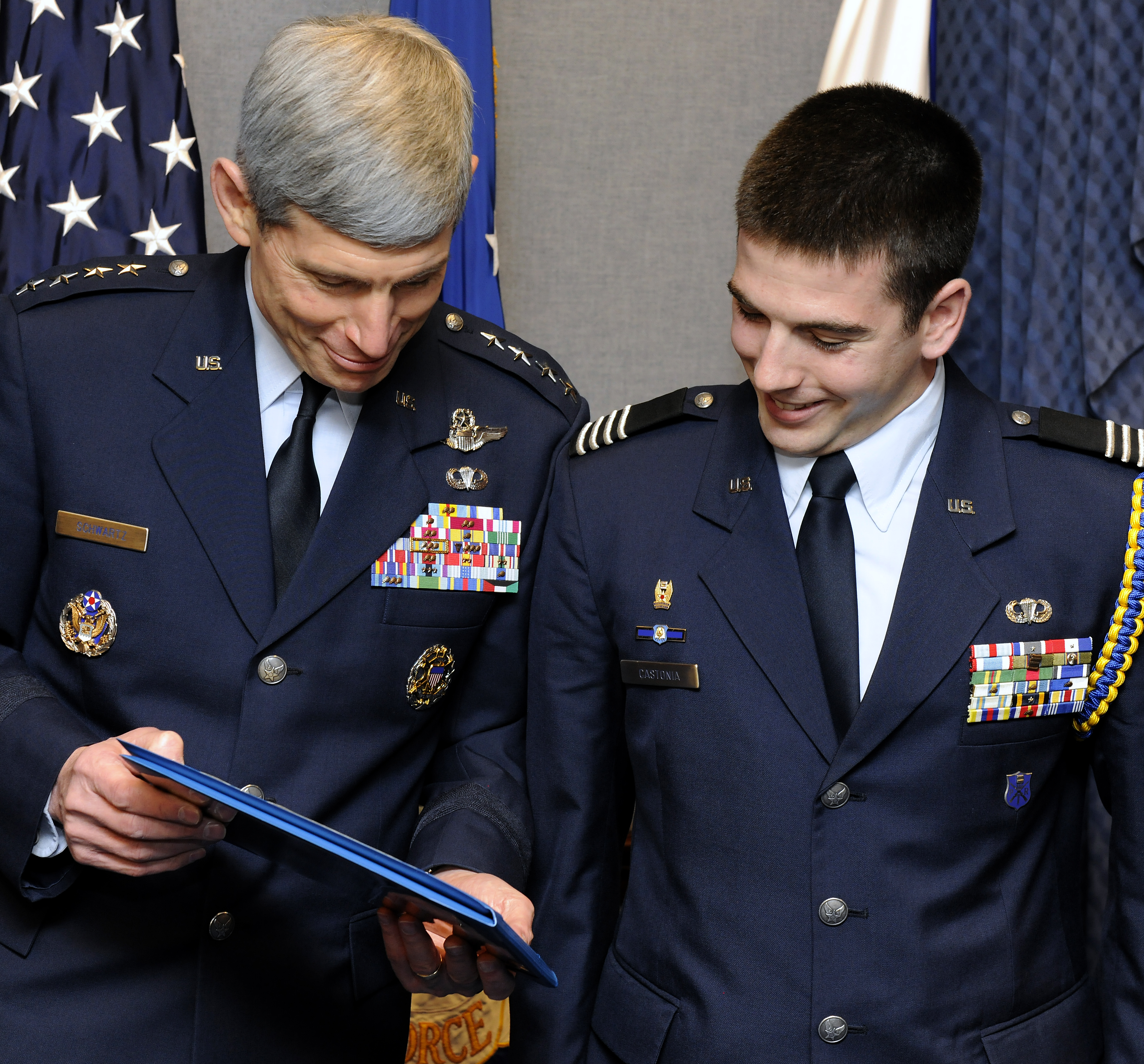 Cadet of the year receives honor from Air Force chief of staff > Air ...