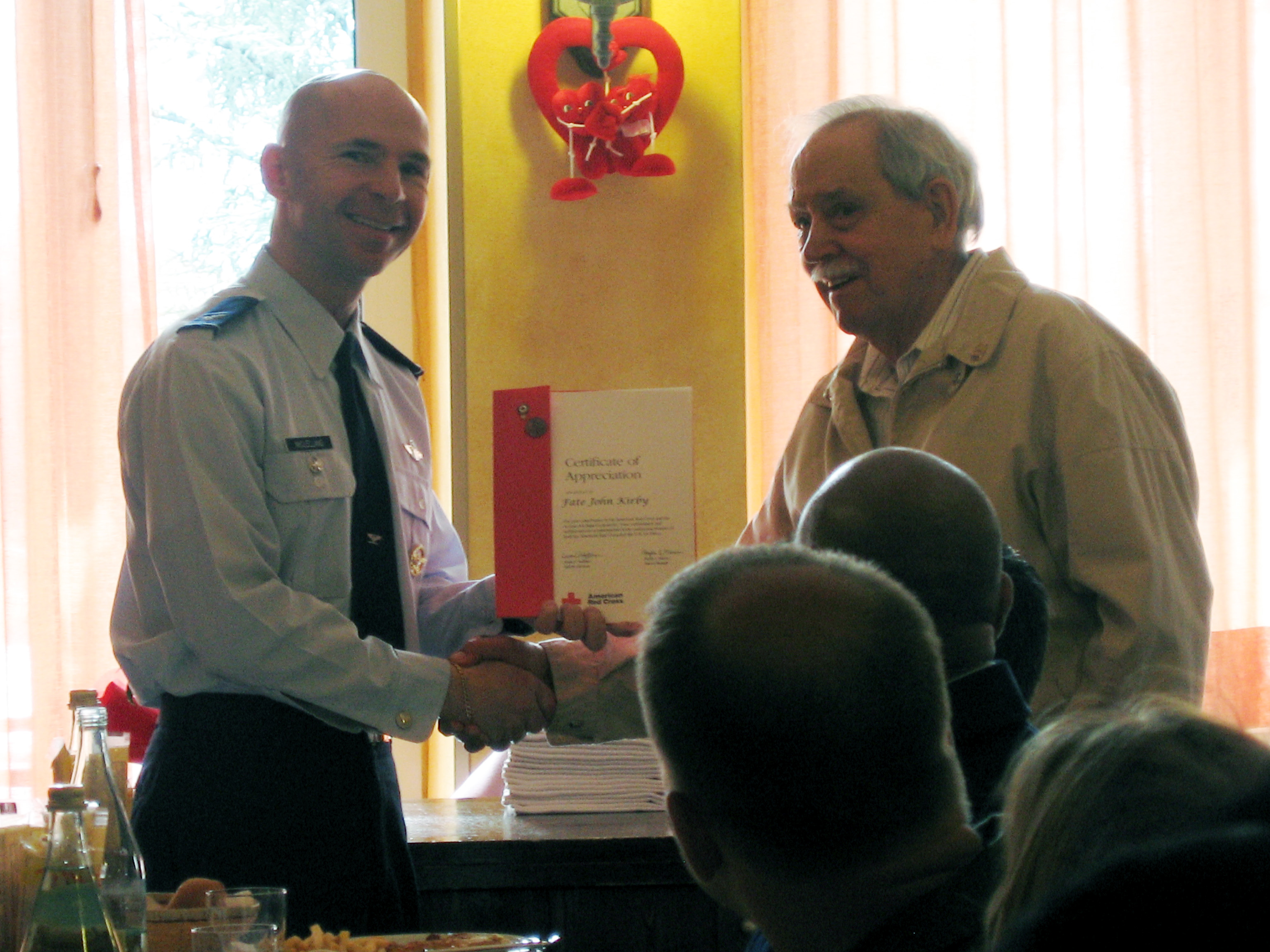 American Red Cross recognizes volunteers > Aviano Air Base > Display