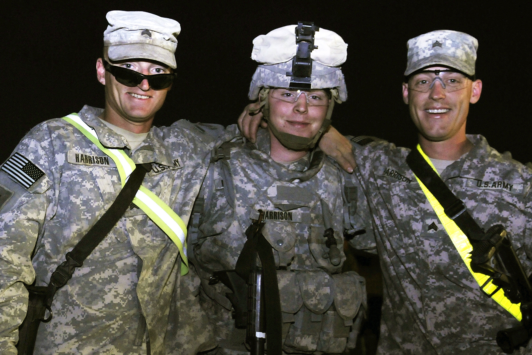 Army Sgt. Joshua Harrison, Spc. Justin Harrison and Sgt. Jeremiah ...