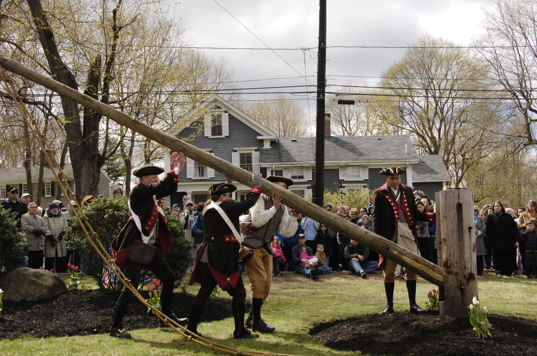 Leadership participates in Bedford Pole Capping > Hanscom Air Force ...