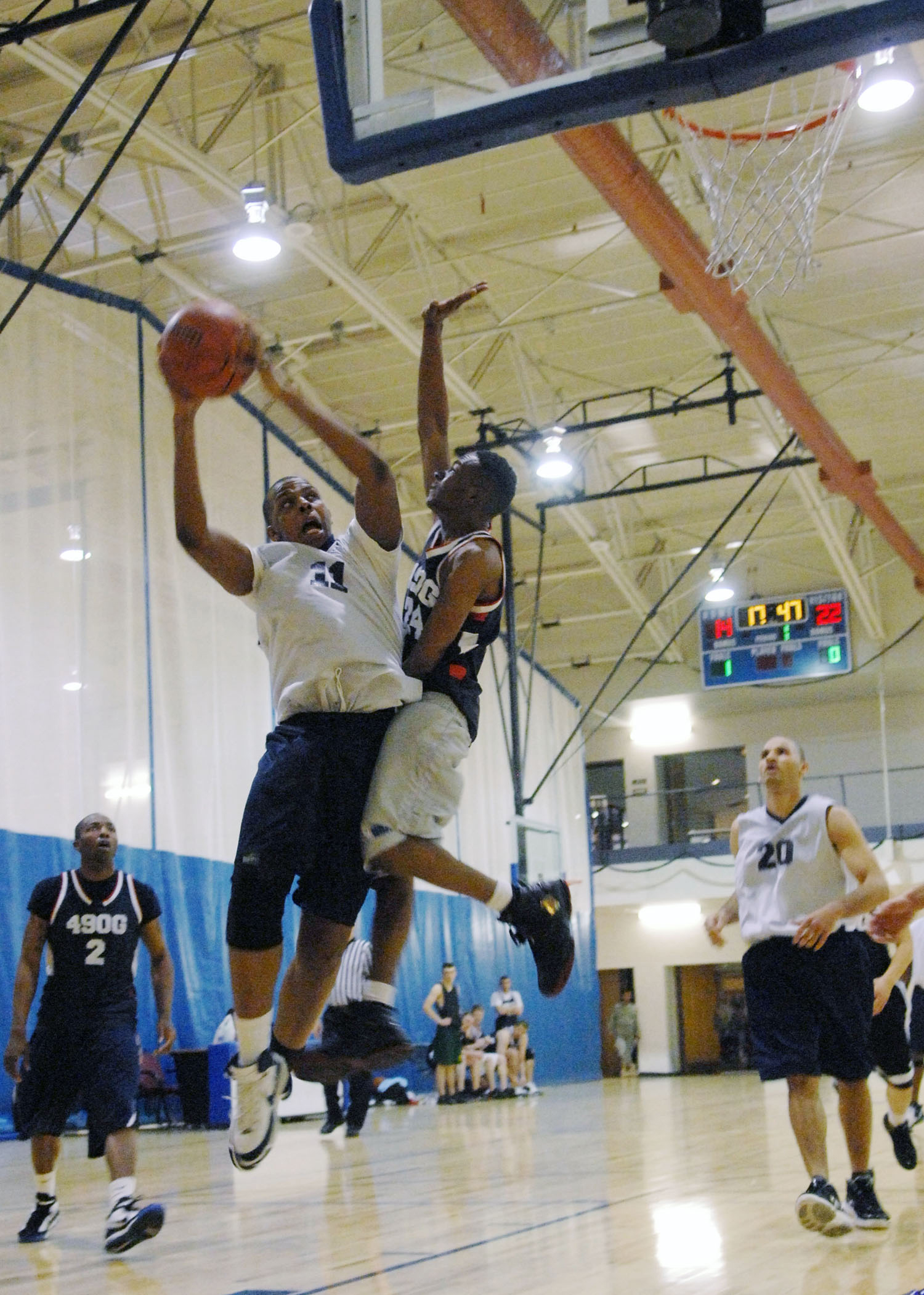 49th FSS team A edges 49th OG for base intramural basketball ...