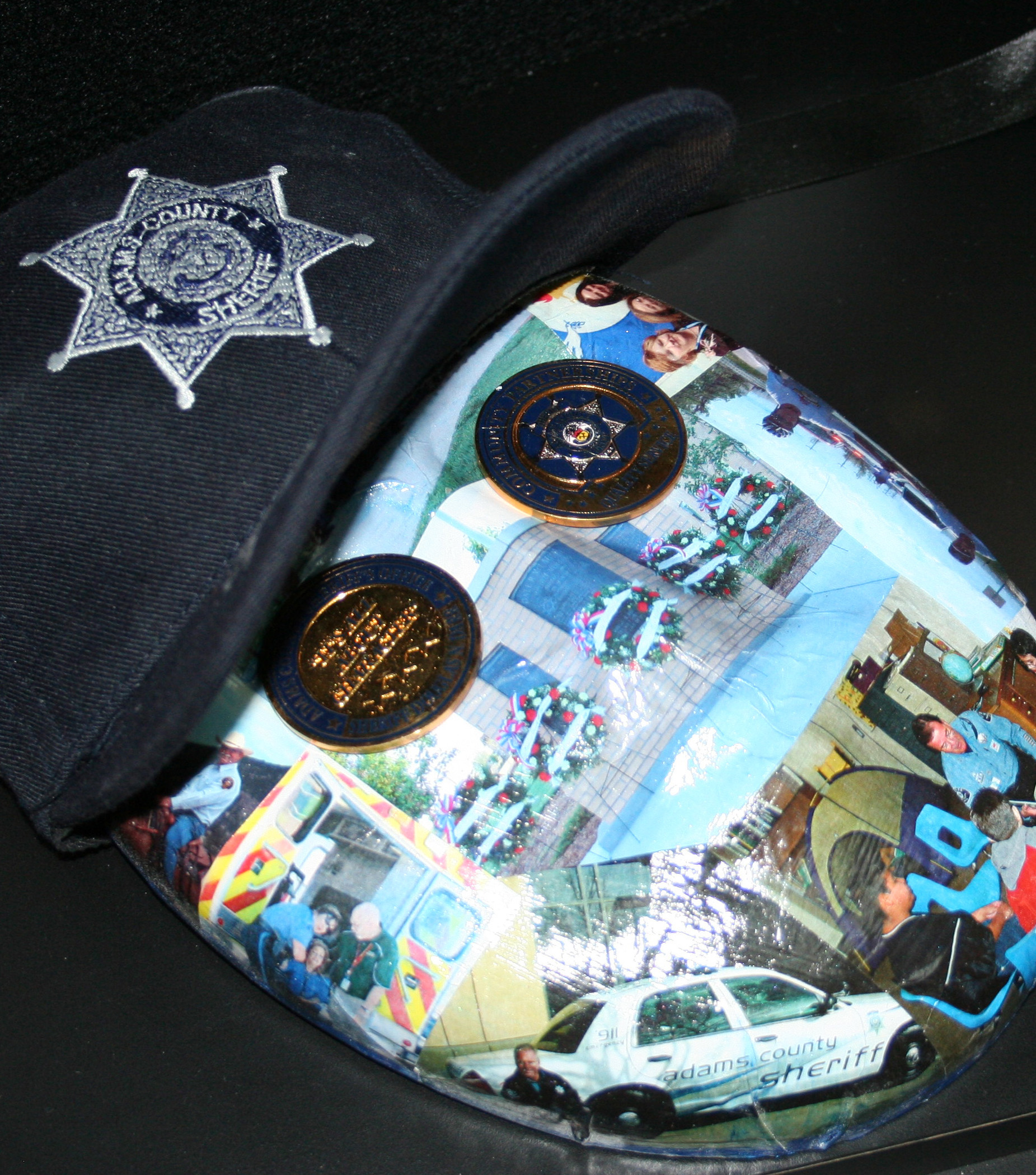 Wall of Heroes Adams County Sheriff mask by Douglass N. Darr