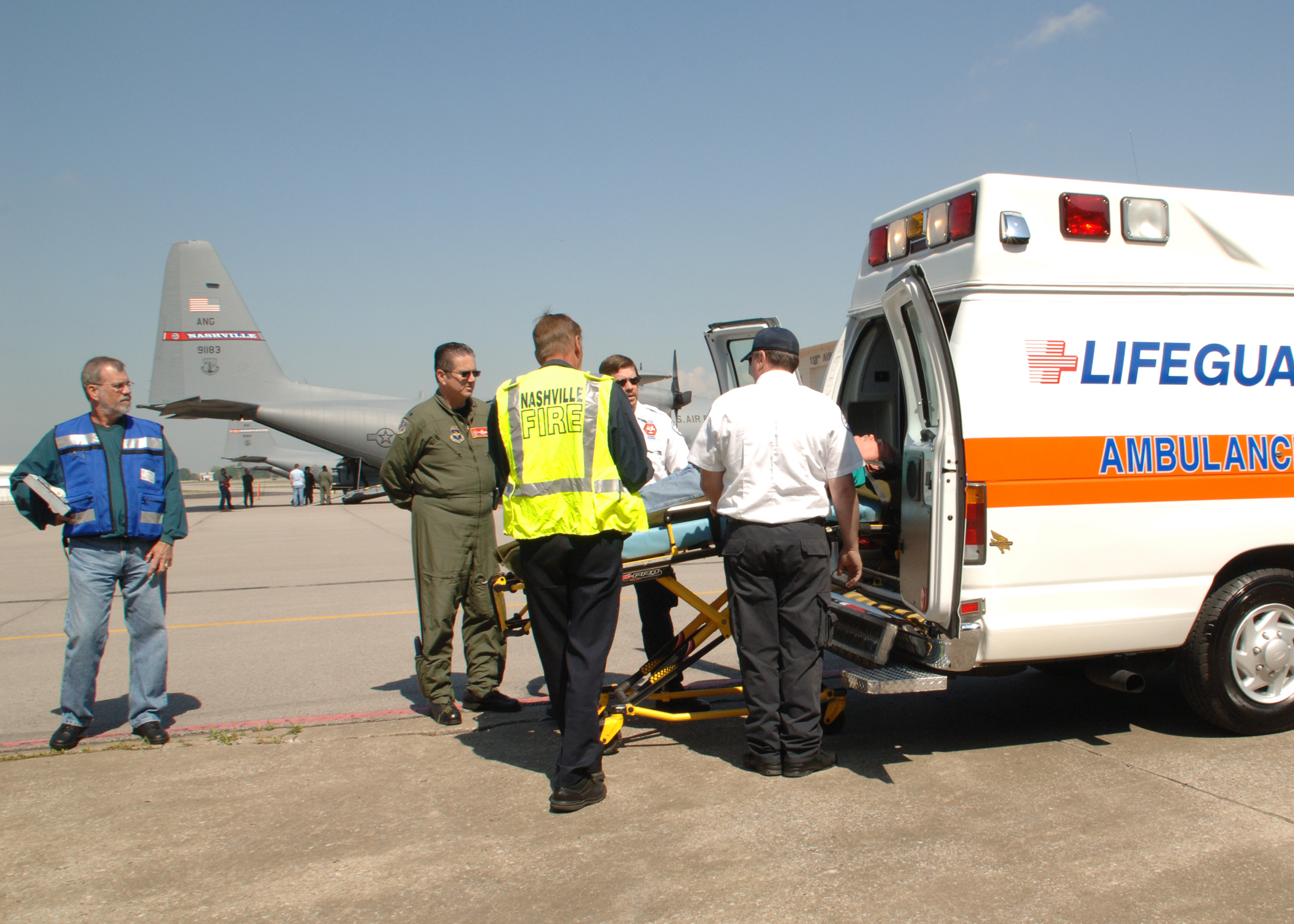 Loading the Ambulance