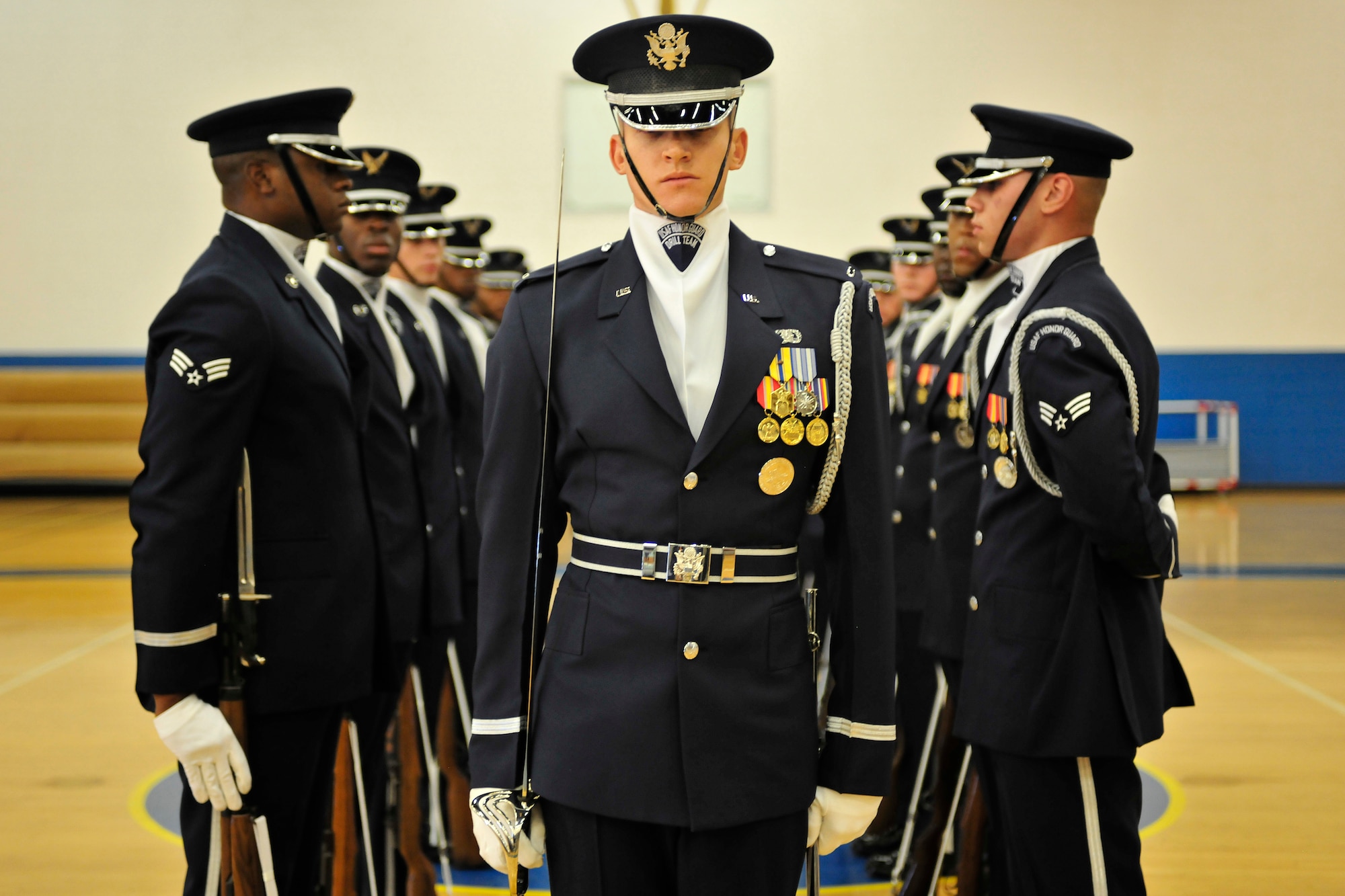 USAF Drill Team visits Cannon > Cannon Air Force Base > News