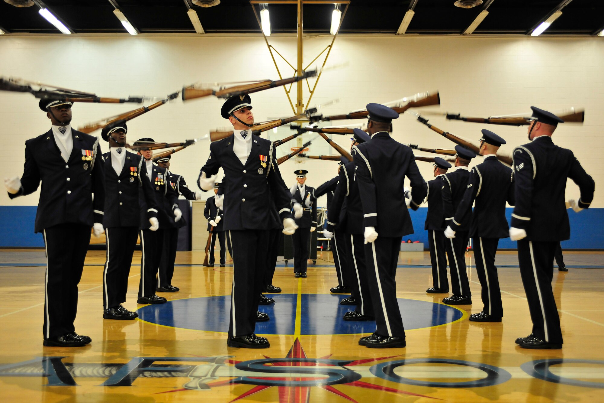 USAF Drill Team visits Cannon > Cannon Air Force Base > News