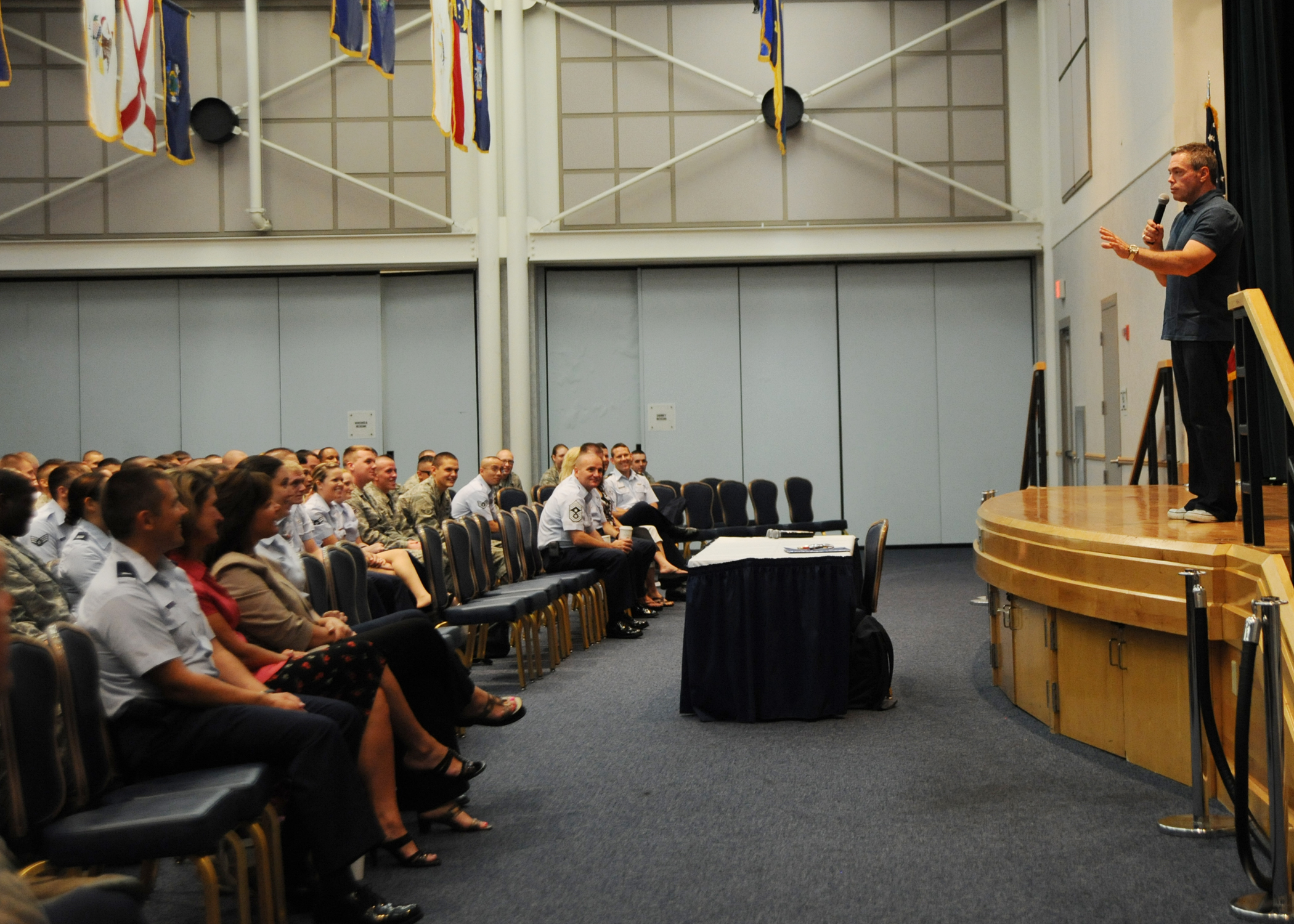 Airmen attend Happy Hour