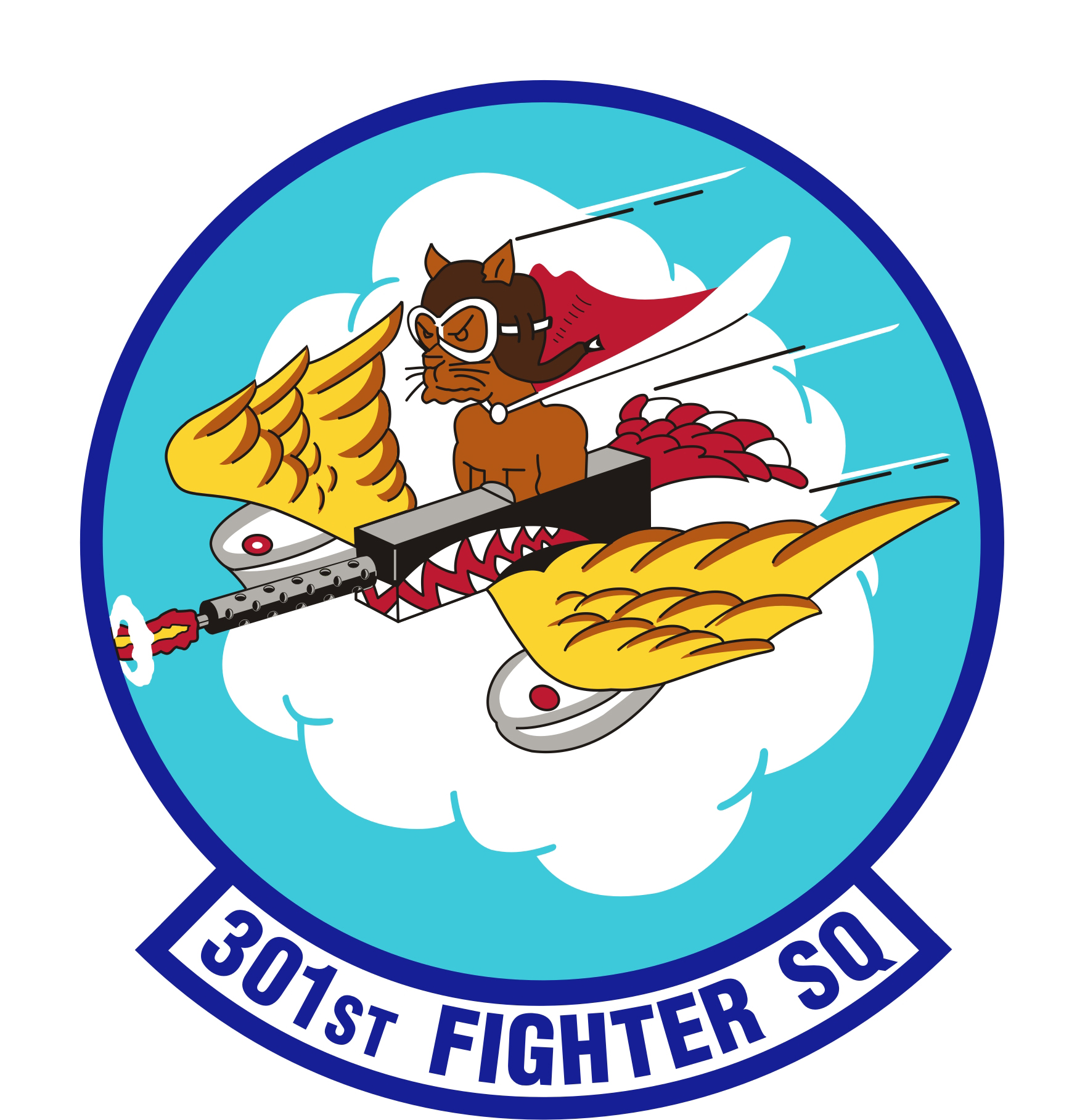301st Fighter Squadron patch
