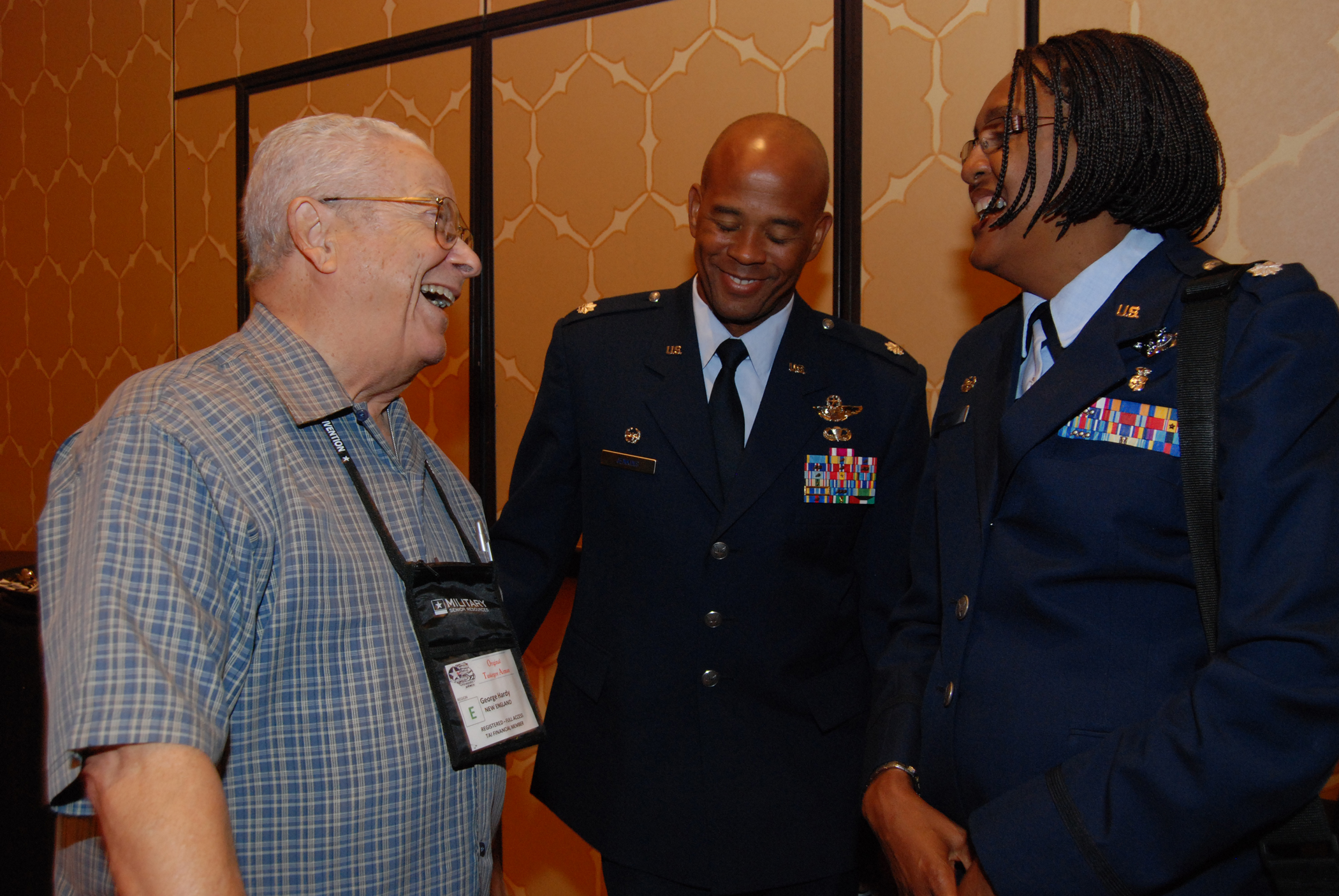 Meeting with an original Tuskegee Airman