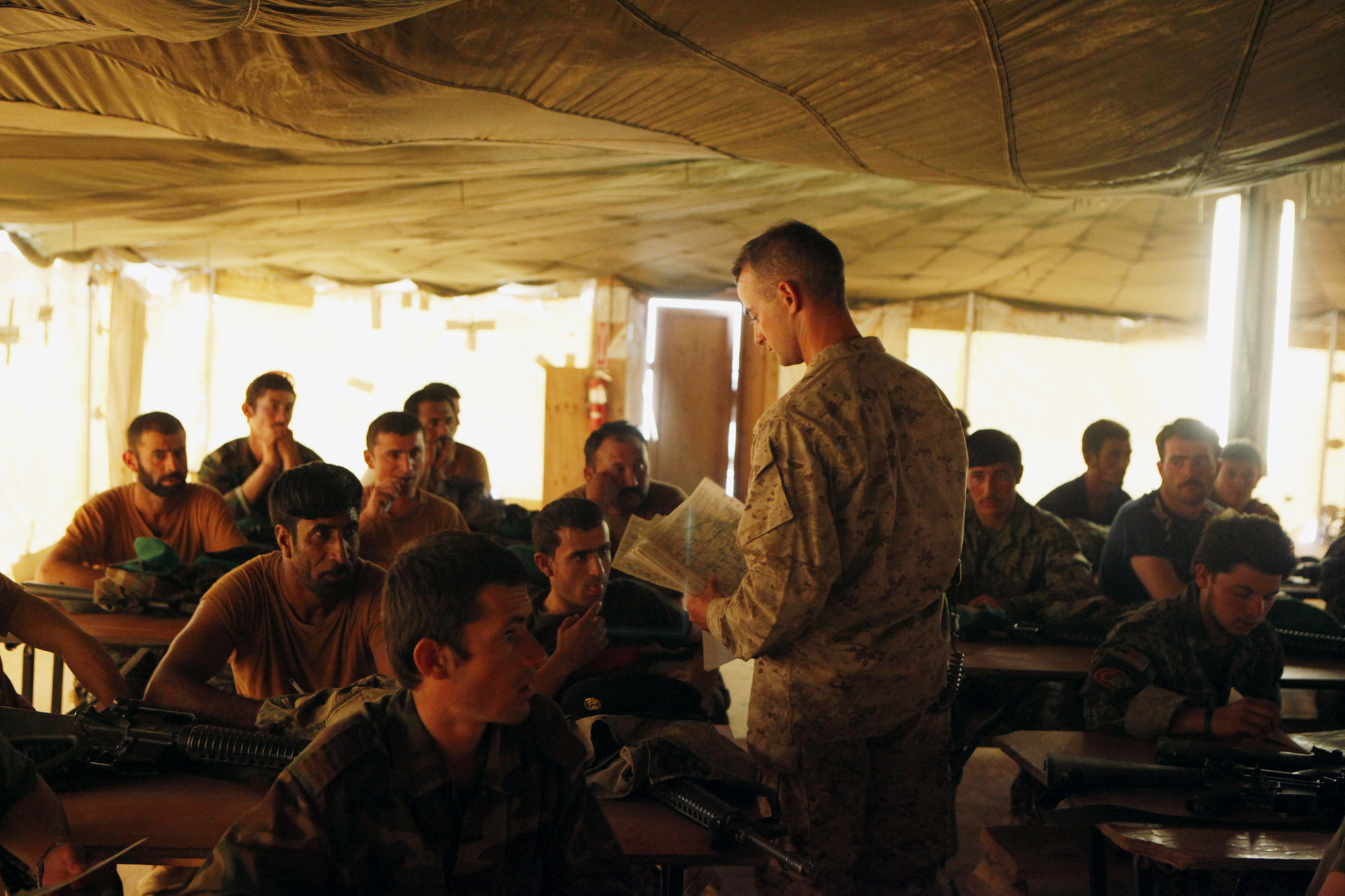 Map reading skills advance Afghan NCOs knowledge > United States Marine ...