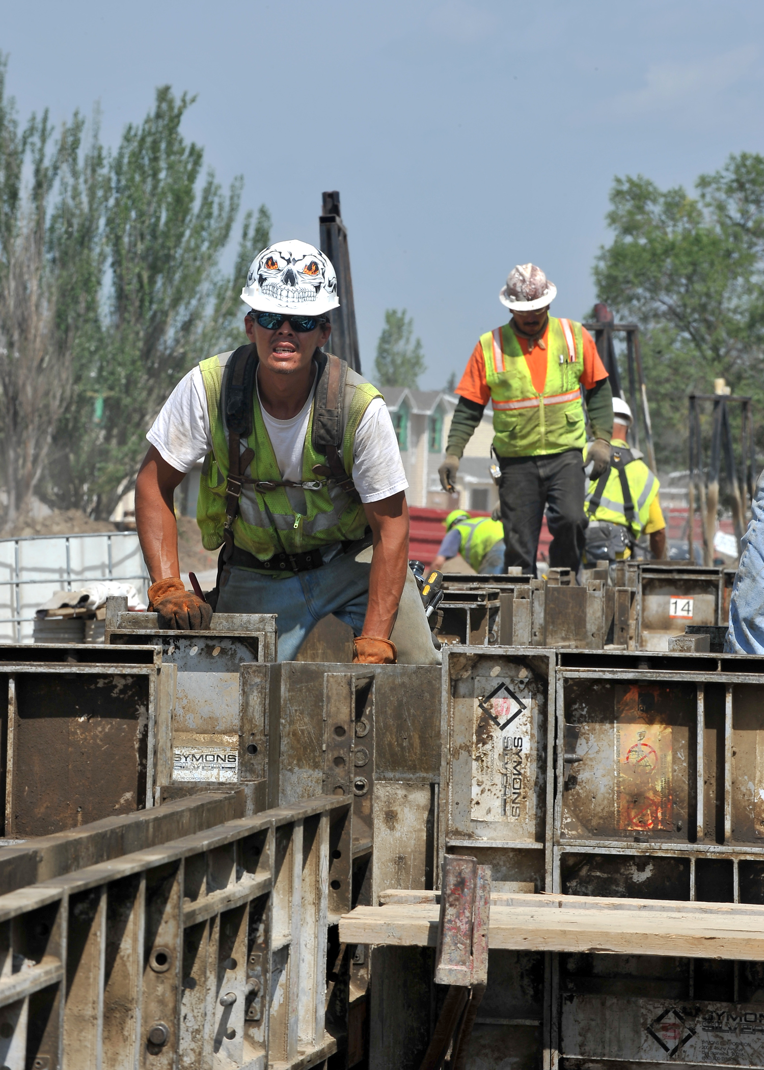 Construction continues in base housing