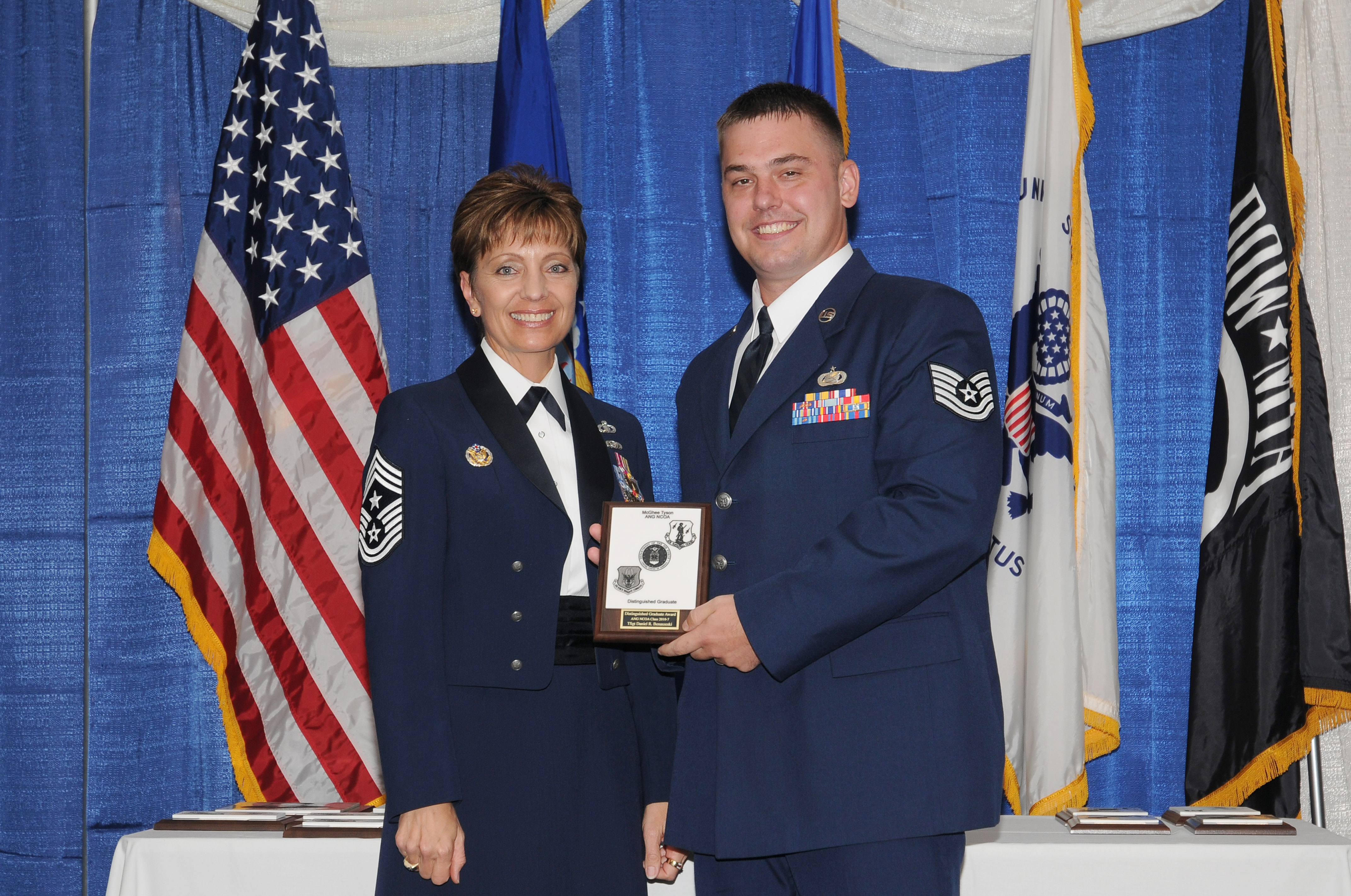 NCOA Class 10-7 distinguished graduate award