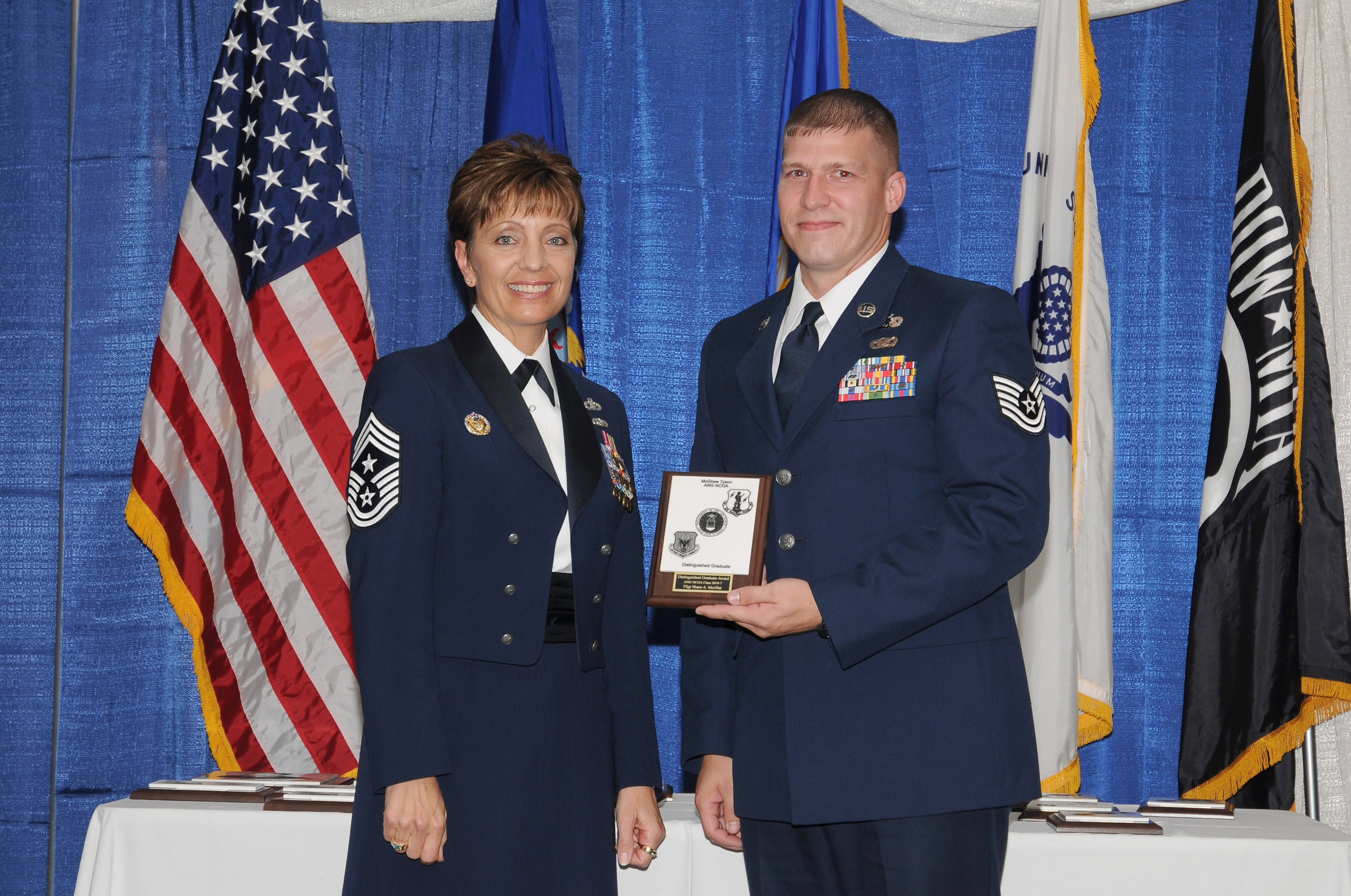 NCOA Class 10-7 distinguished graduate award