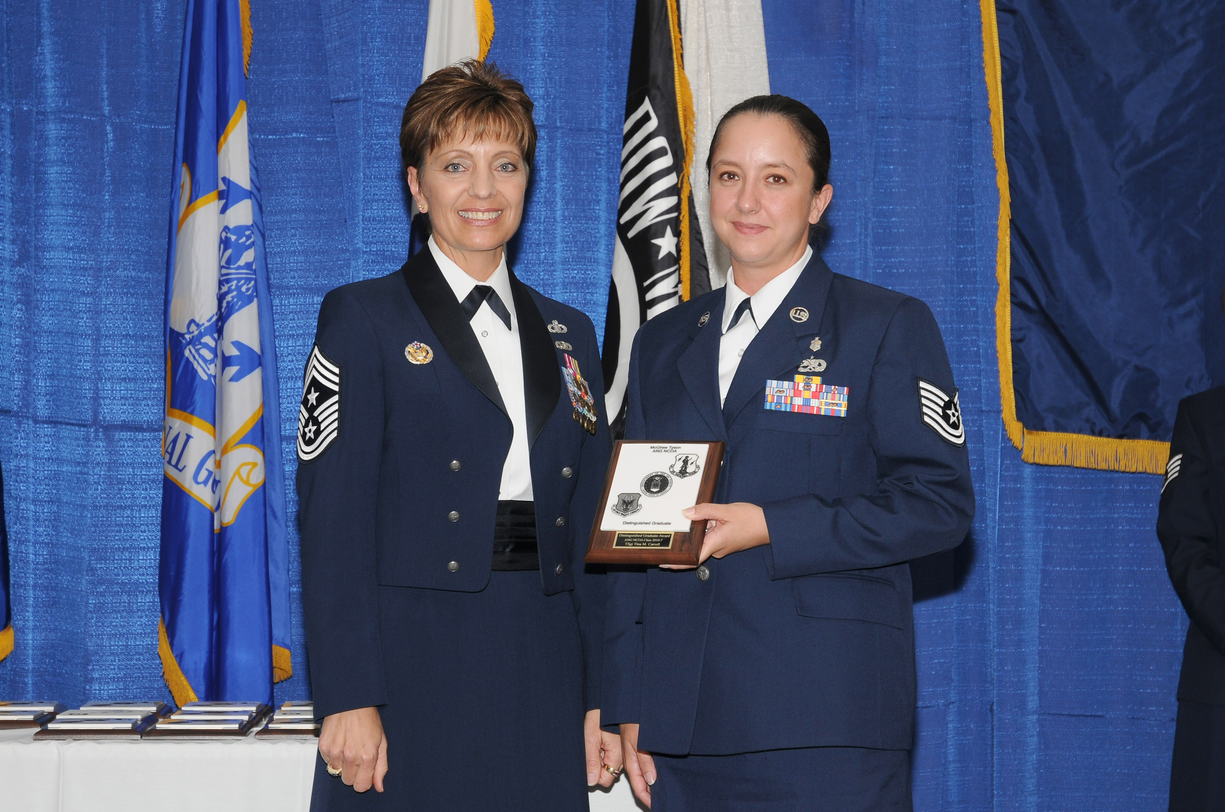 NCOA Class 10-7 distinguished graduate award
