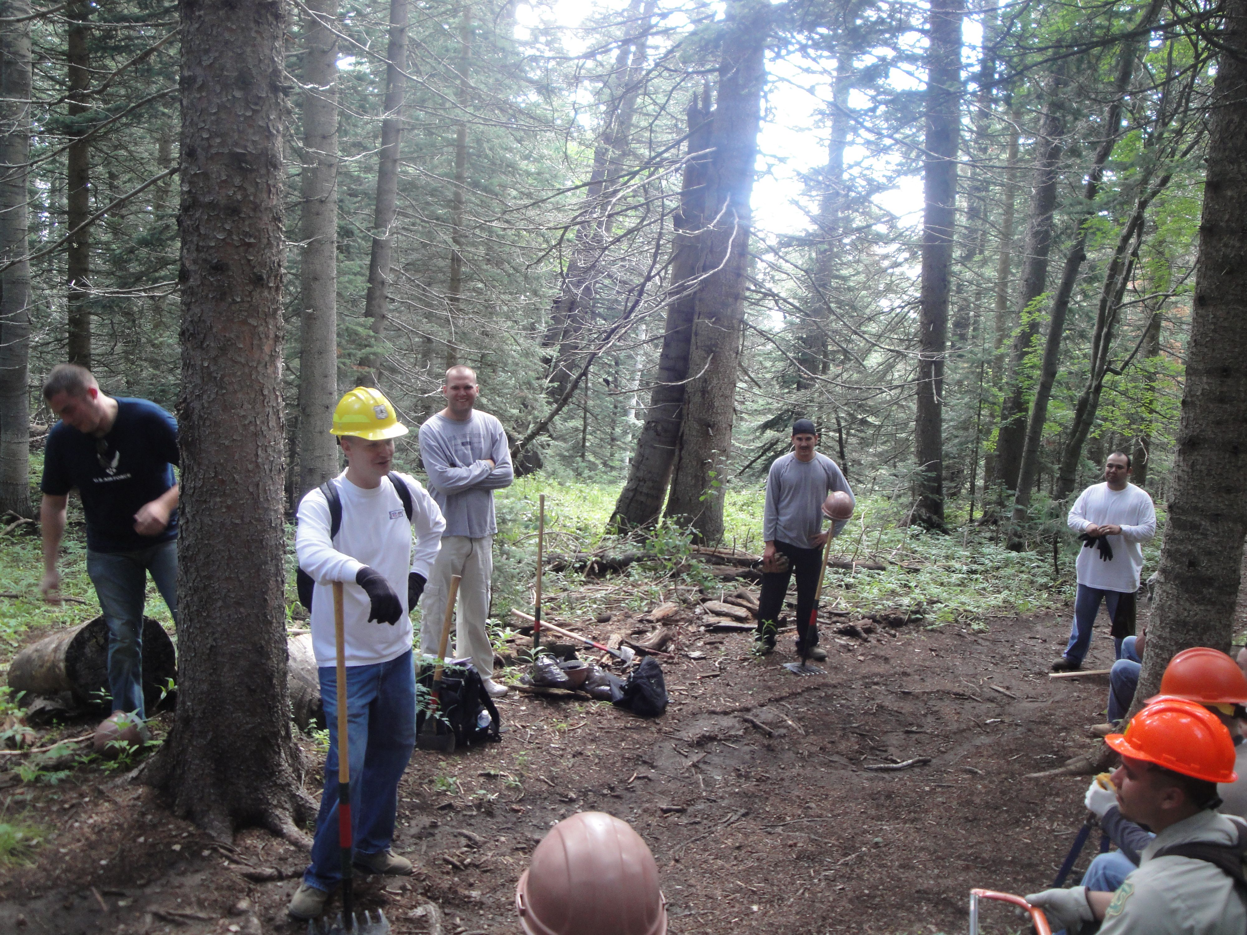 898th Munitions Squadron trail cleanup