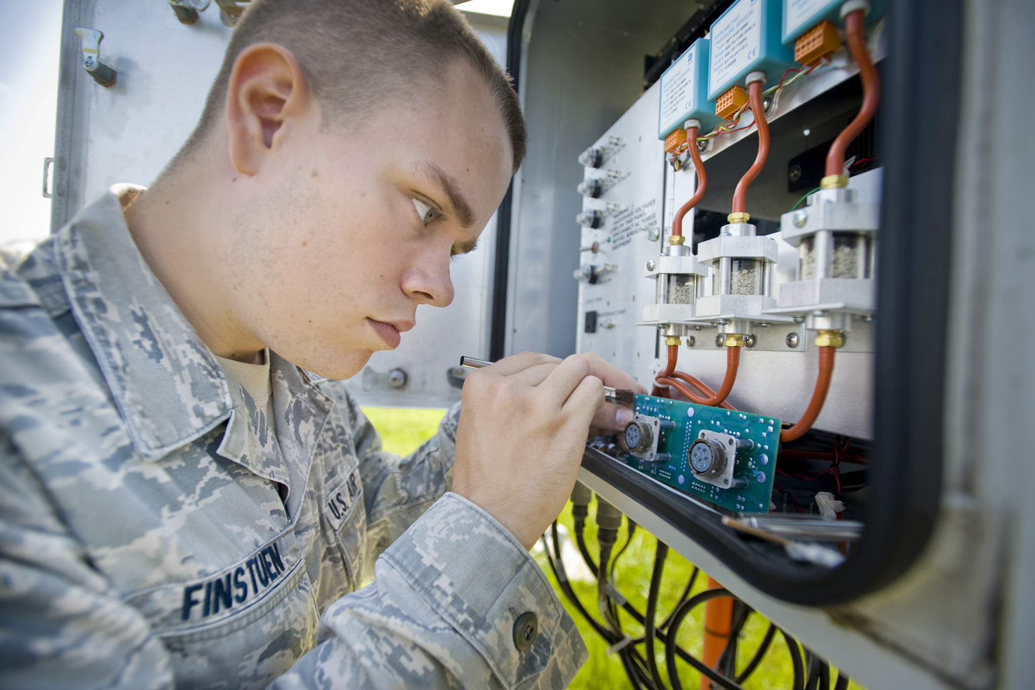 Photo essay: Misawa technicians work on an automatic observation system ...