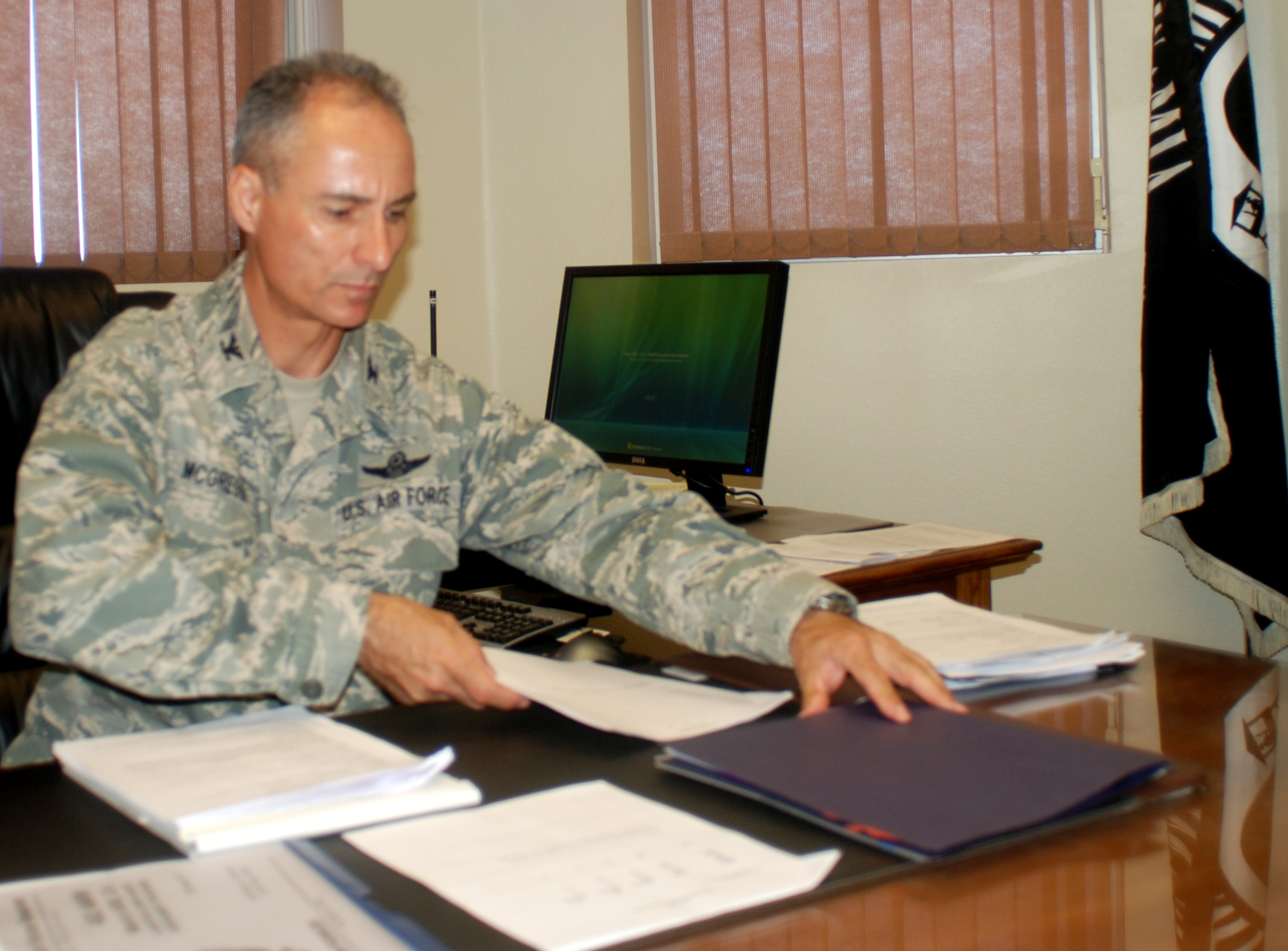 Colonel McGregor deeply impressed with wing's inspection performance ...