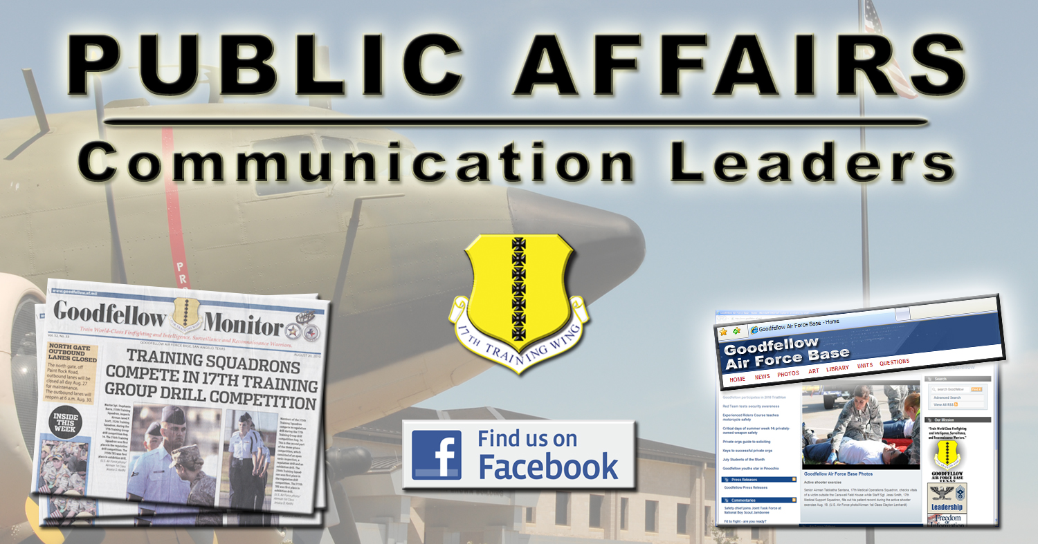 Public Affairs leads the way in communication > Goodfellow Air Force ...