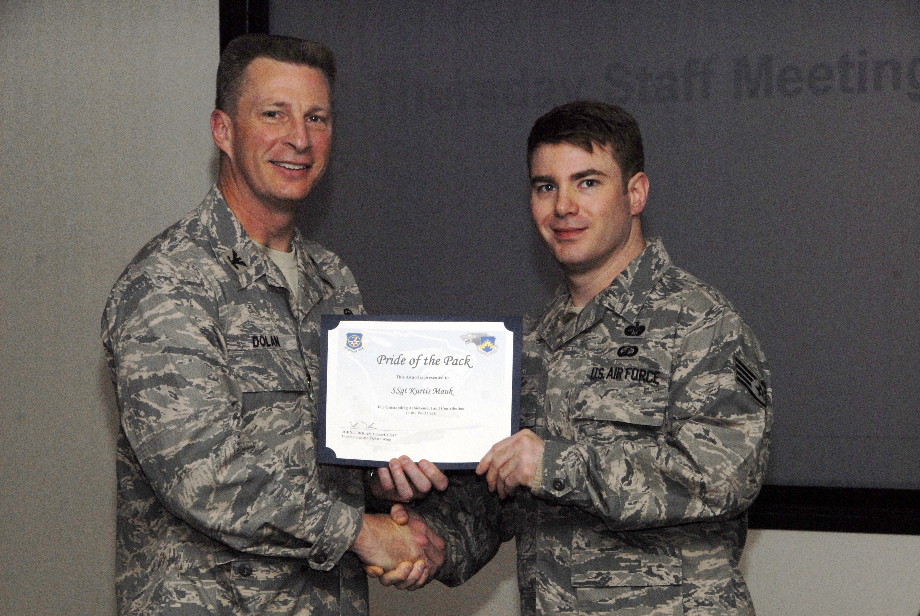 Pride of the Pack: Staff Sgt. Kurtis Mauk > Kunsan Air Base > Commentaries