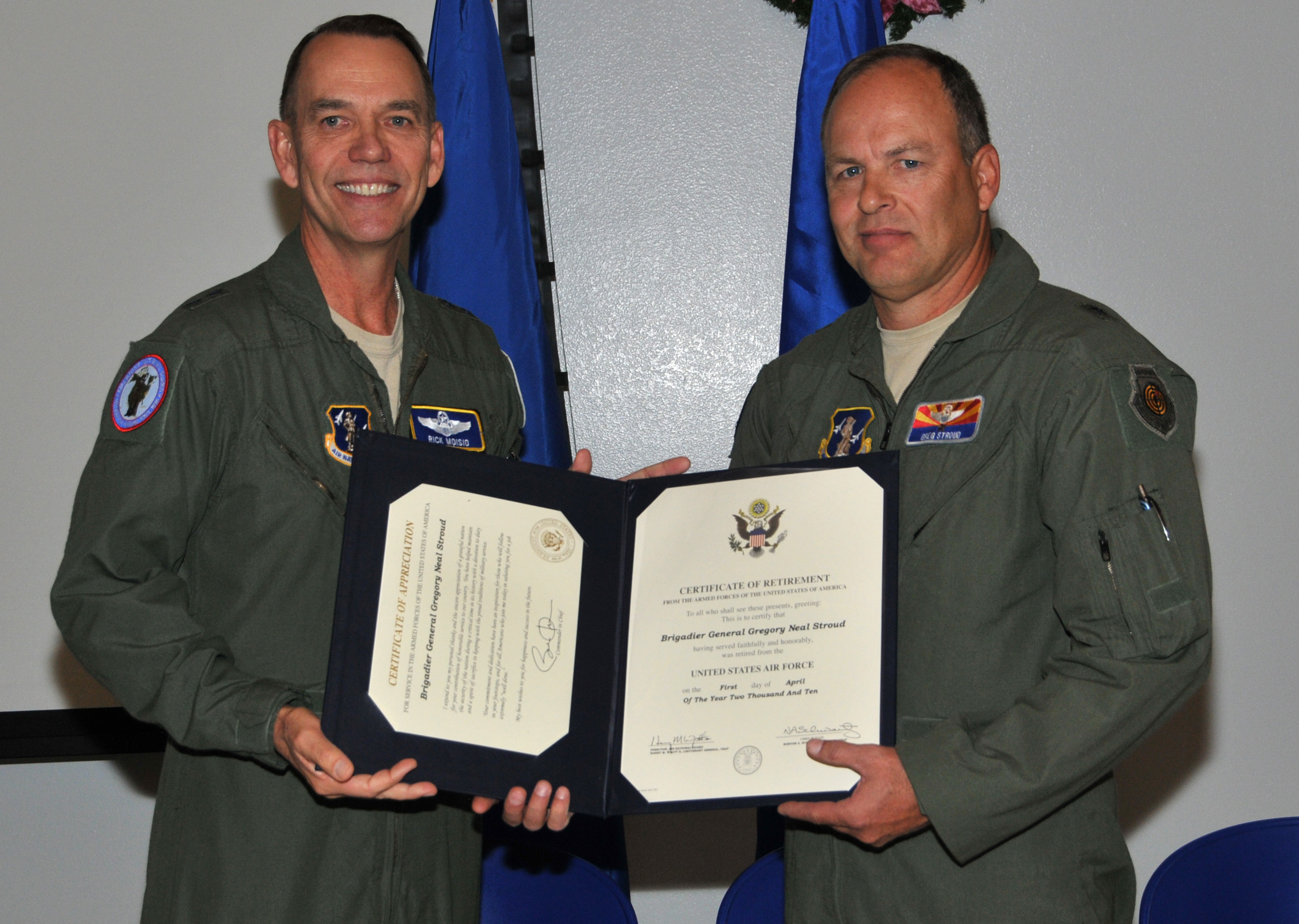 General Stroud Retires