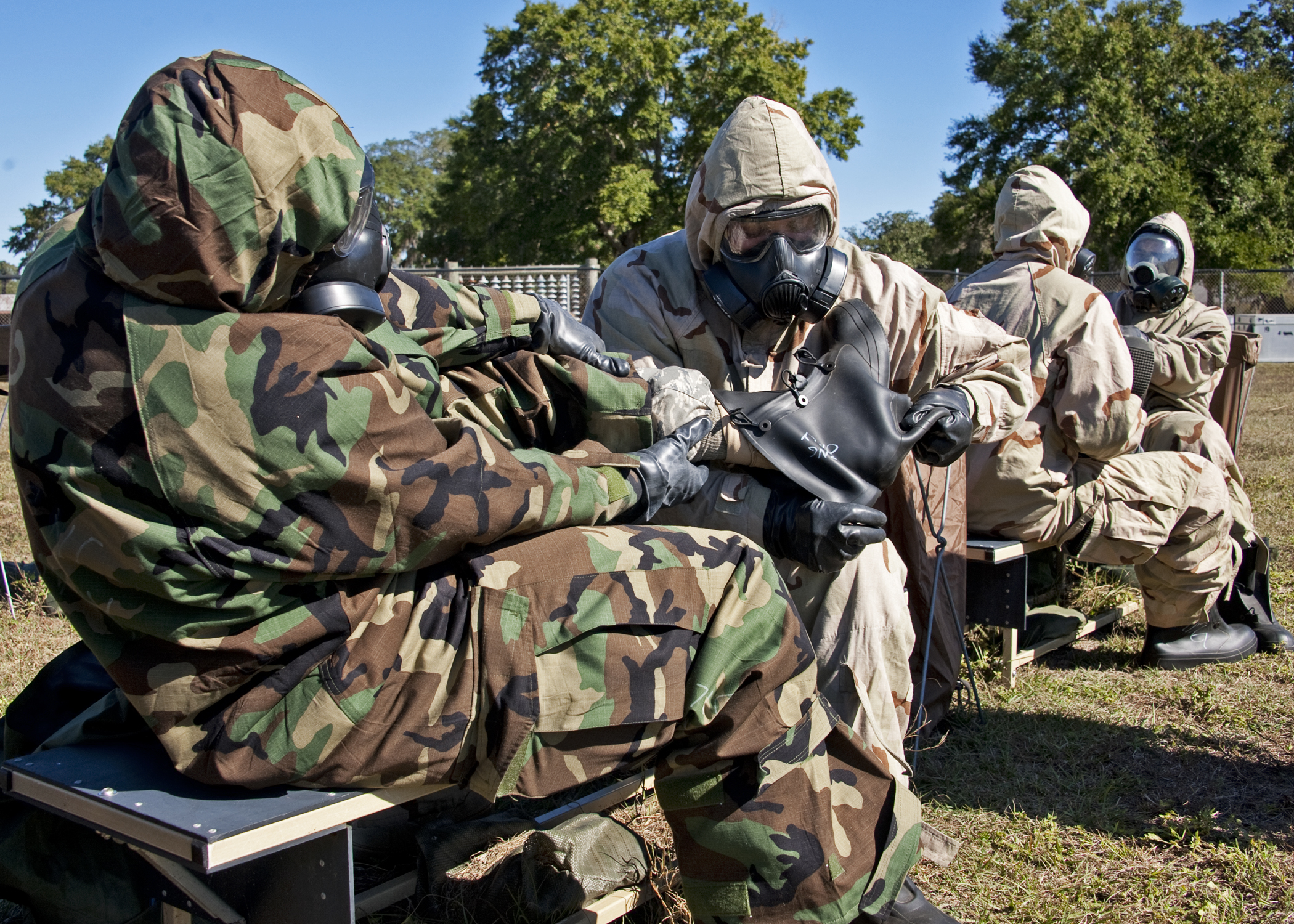 Inside the suit: Airmen train, experience life in chemical gear ...