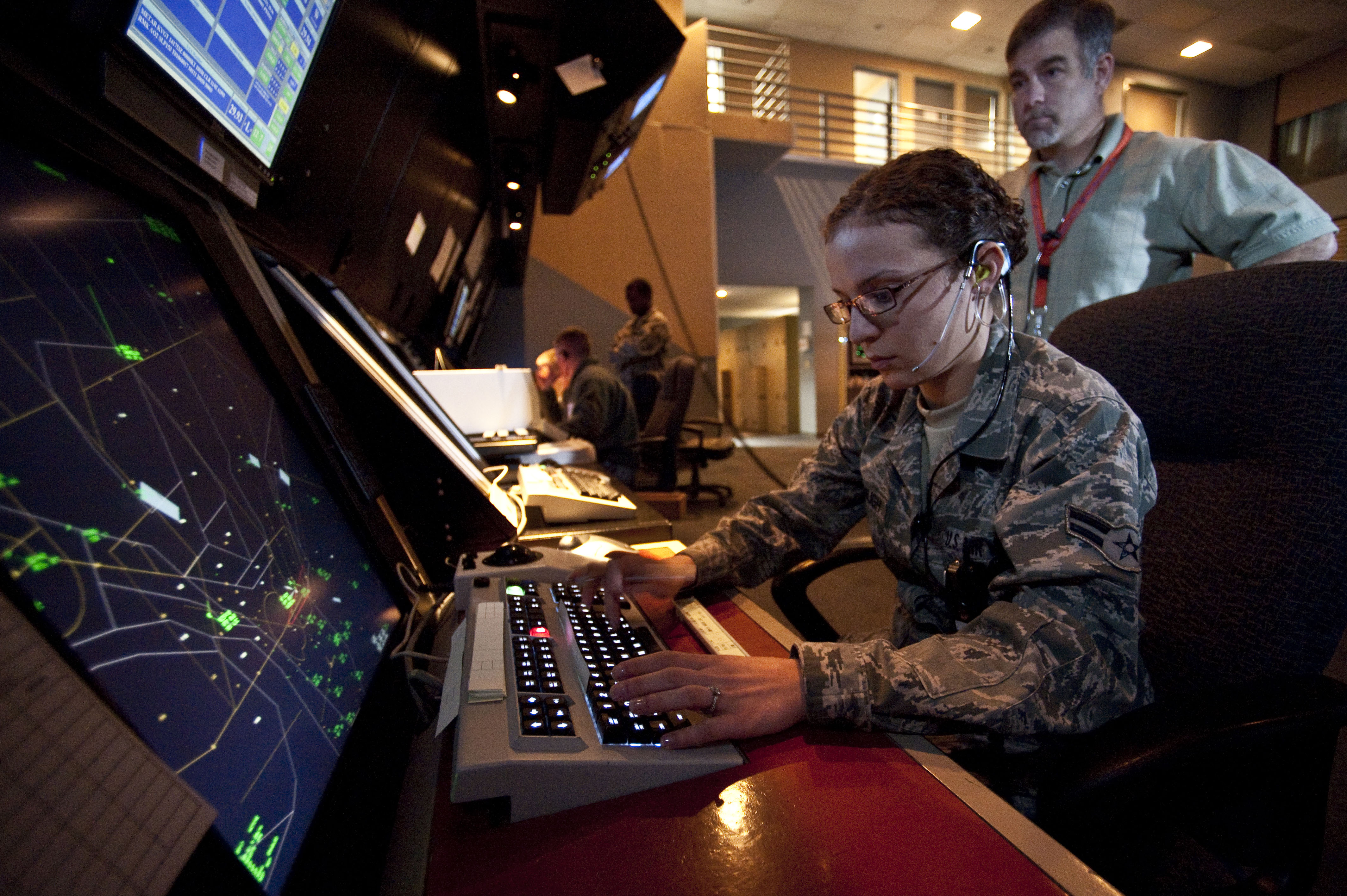Air Traffic Controllers keep the skies safe over Nellis and the NTTR