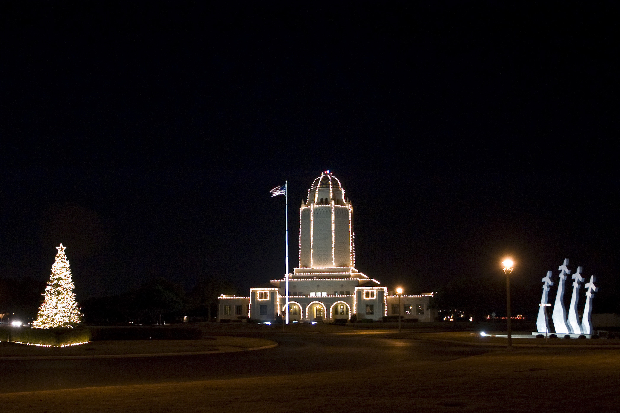 Randolph AFB at Christmas