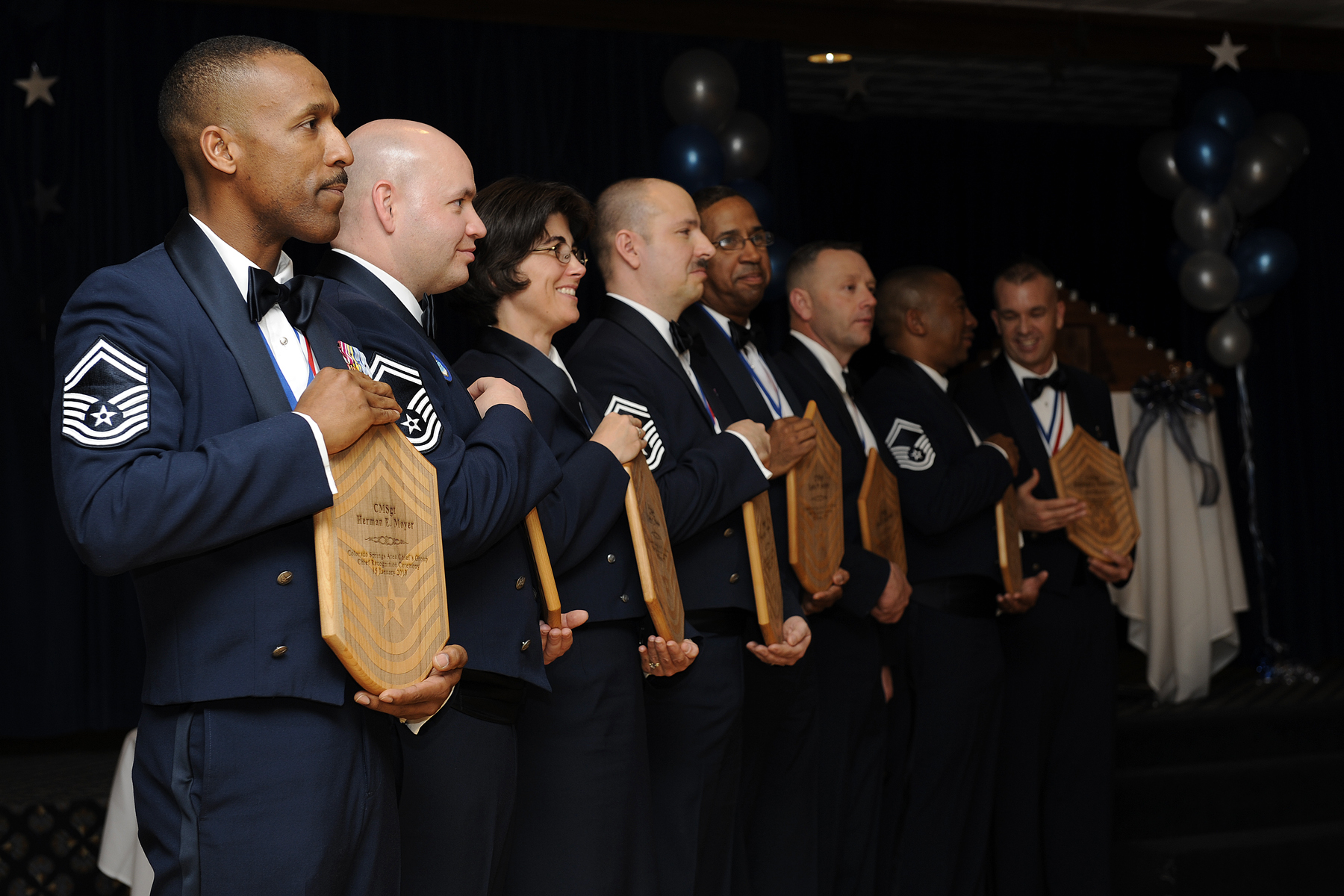 Peterson finest obtain highest enlisted rank > Peterson and Schriever ...