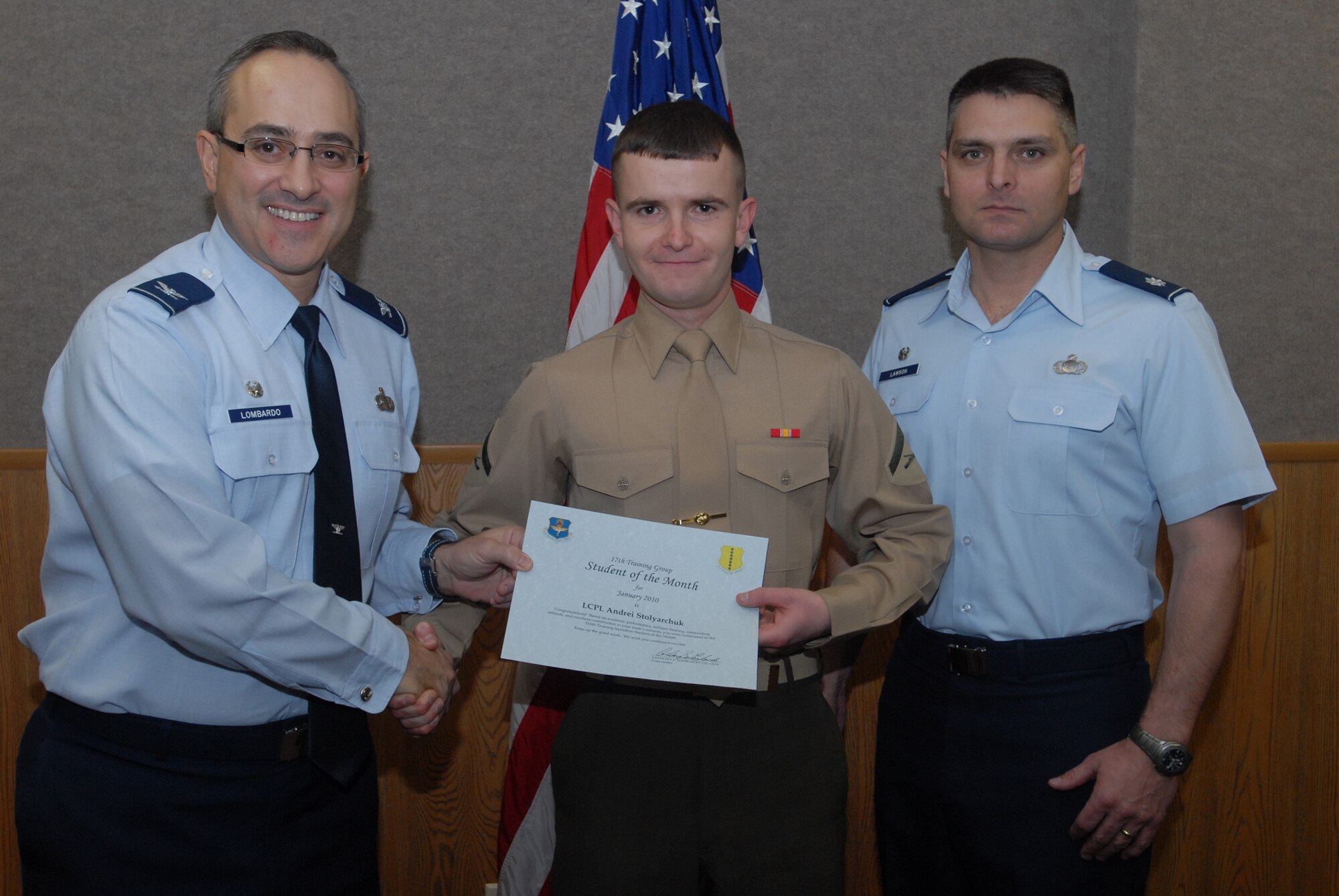 January Students of the Month > Goodfellow Air Force Base > Article Display