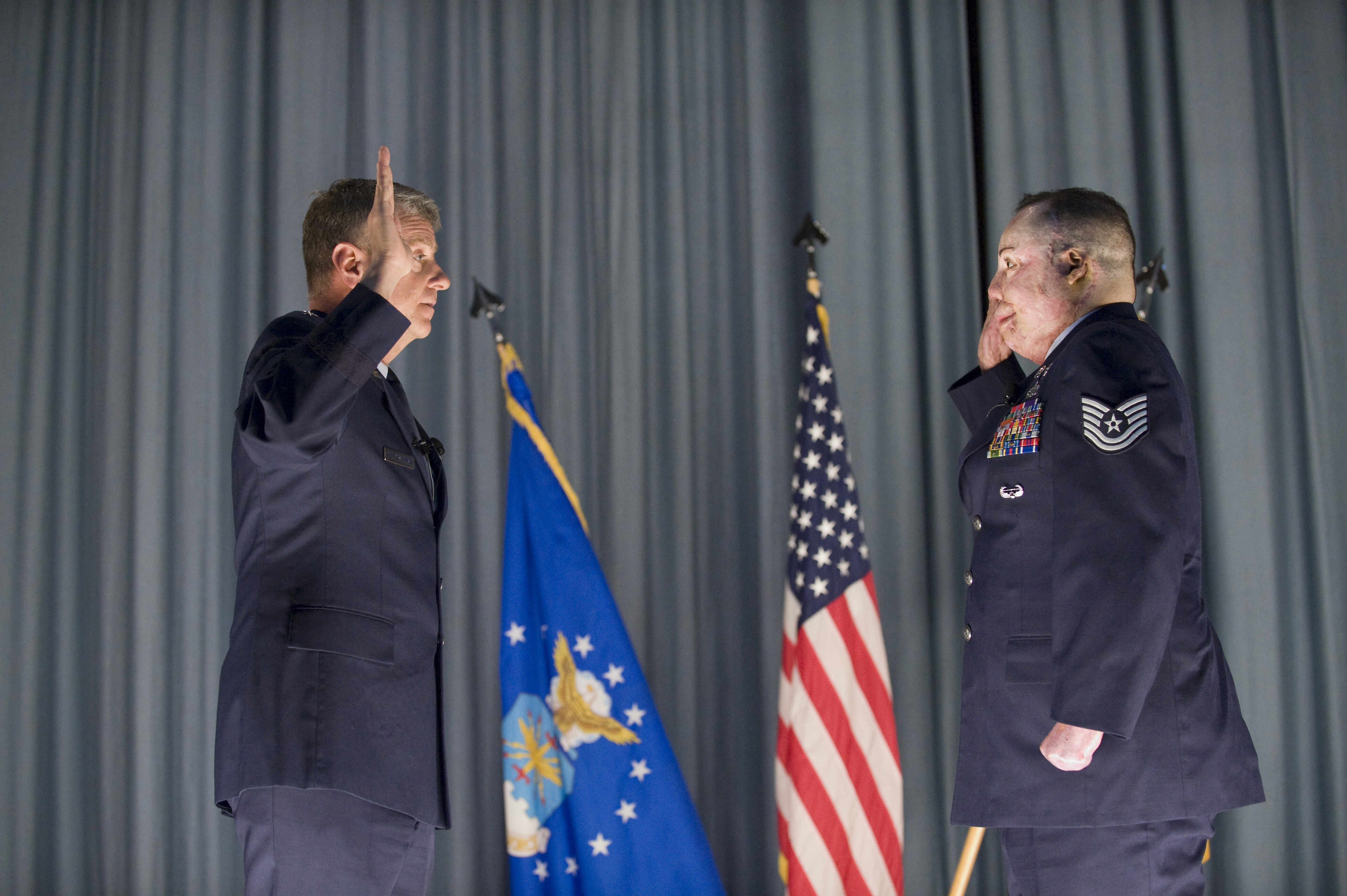 Air Force recognizes ubeatable 'heart' of disabled Airman in re ...