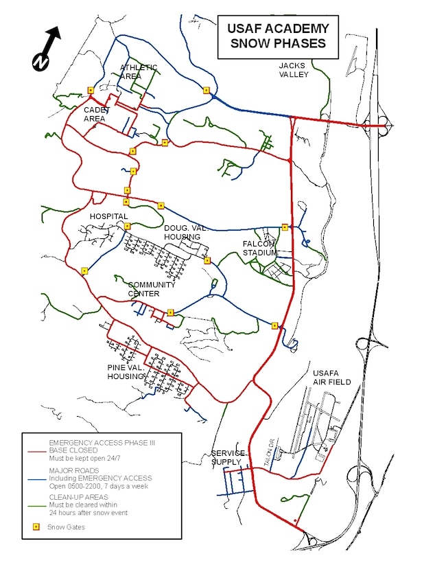 USAFA Snow Route