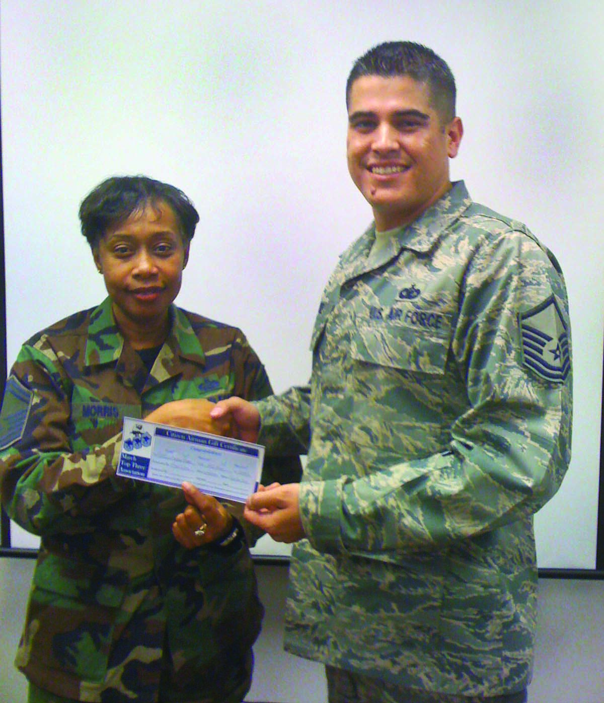 Top Three gives first Citizen Airman Gift Certificate to Senior Master ...