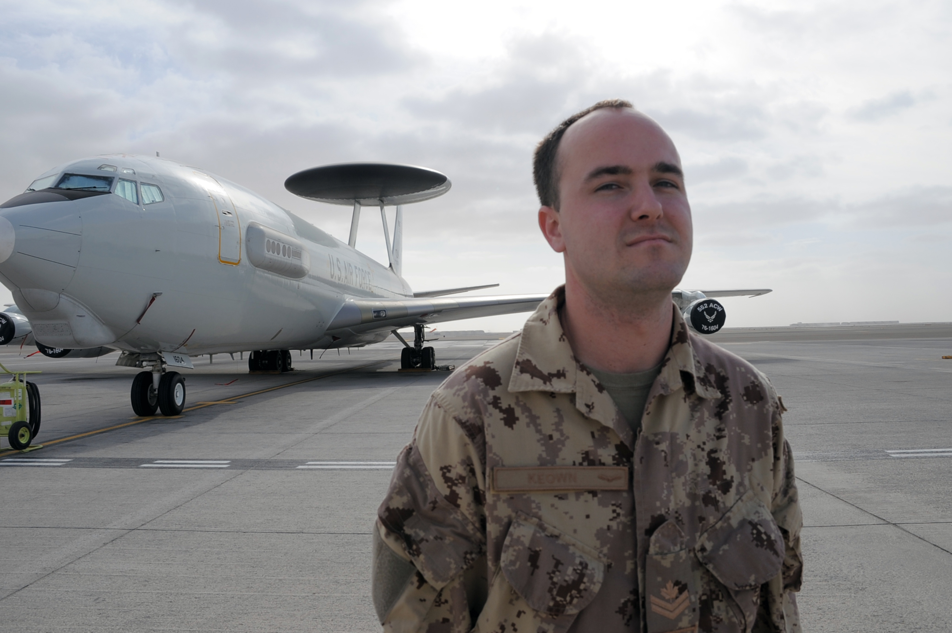 Canadian Forces master corporal, Powassan native, flies on combat AWACS ...