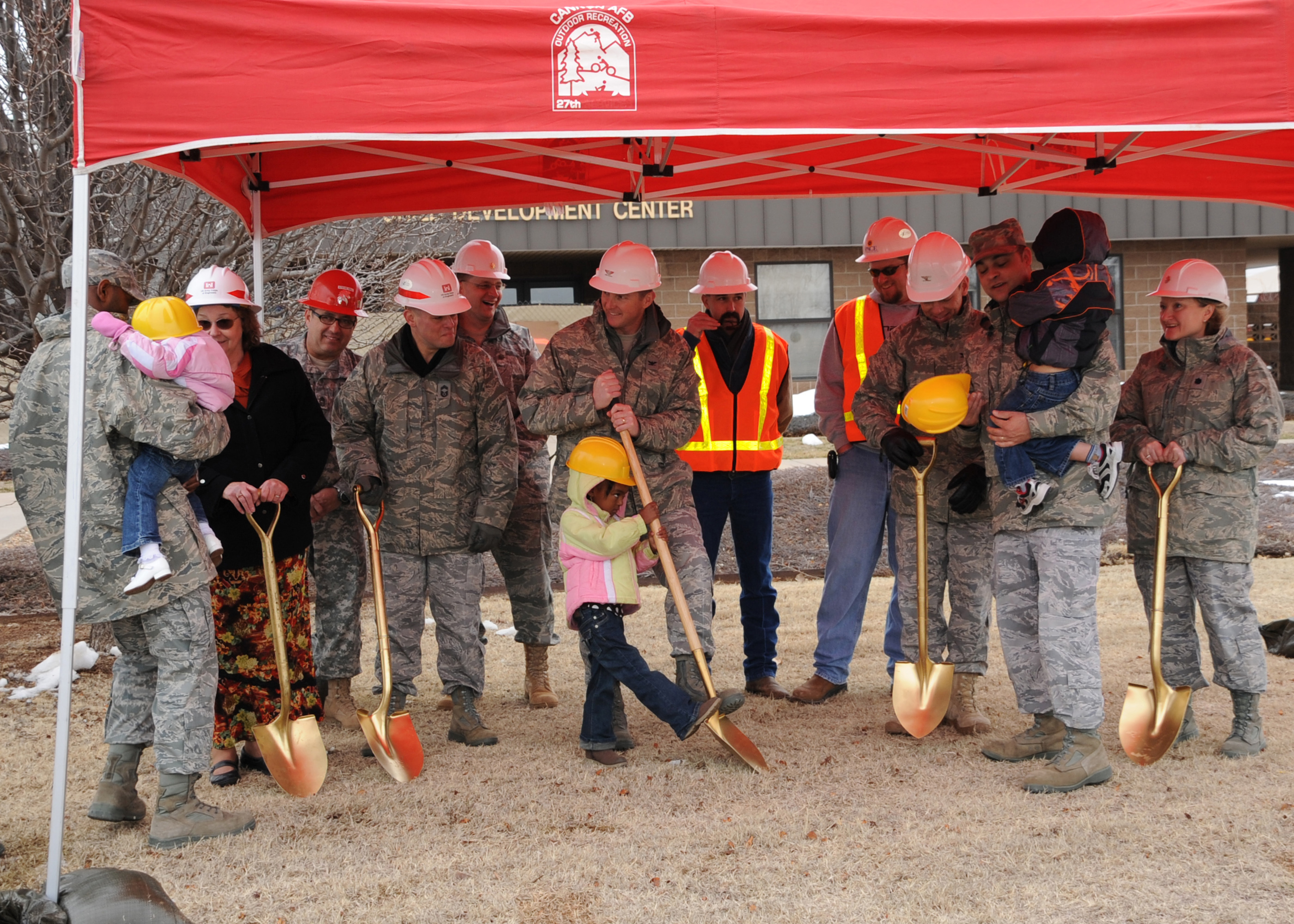 Golden shovels signal start of CDC addition > Cannon Air Force Base > News