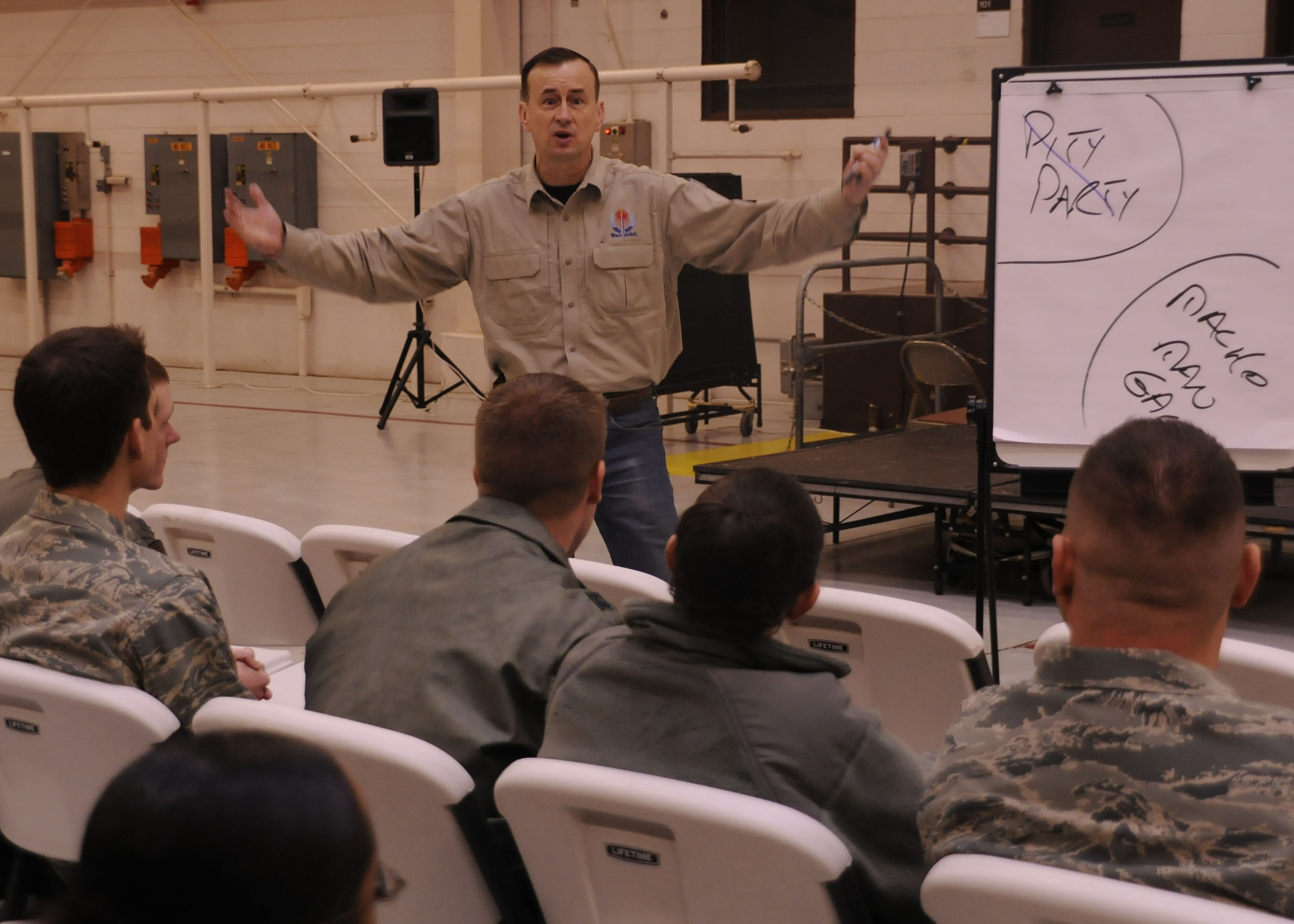 Former Soldier speaks to Airmen about combat stress > Cannon Air Force ...