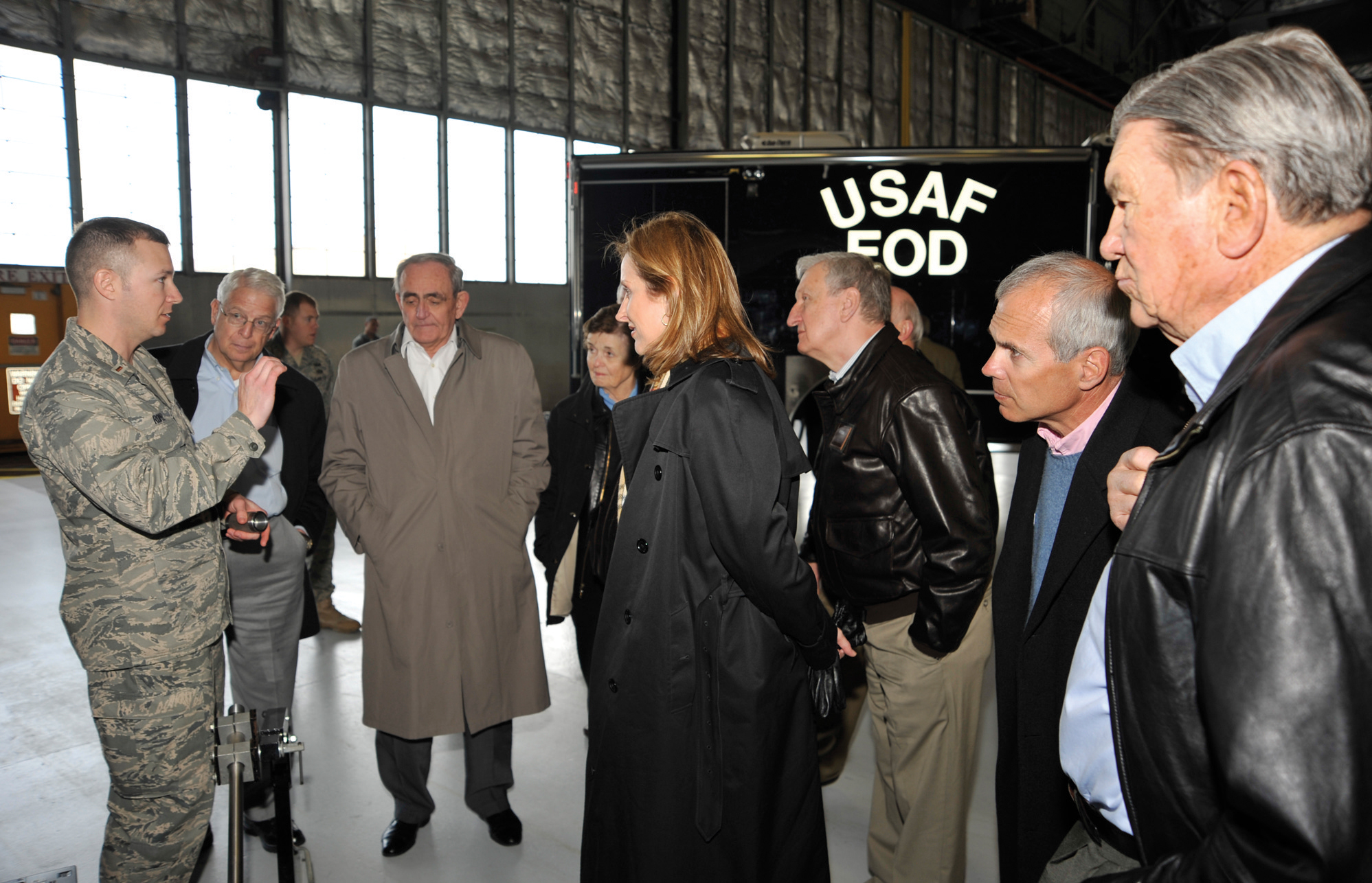 CIVIC LEADERS GET A LOOK AT ANDREWS