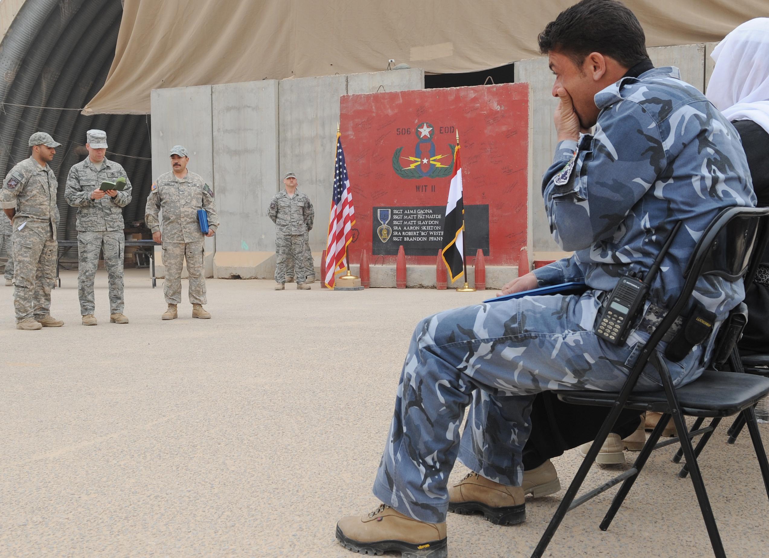 EOD unveils memorial, raises money to honor families of fallen Iraqi ...