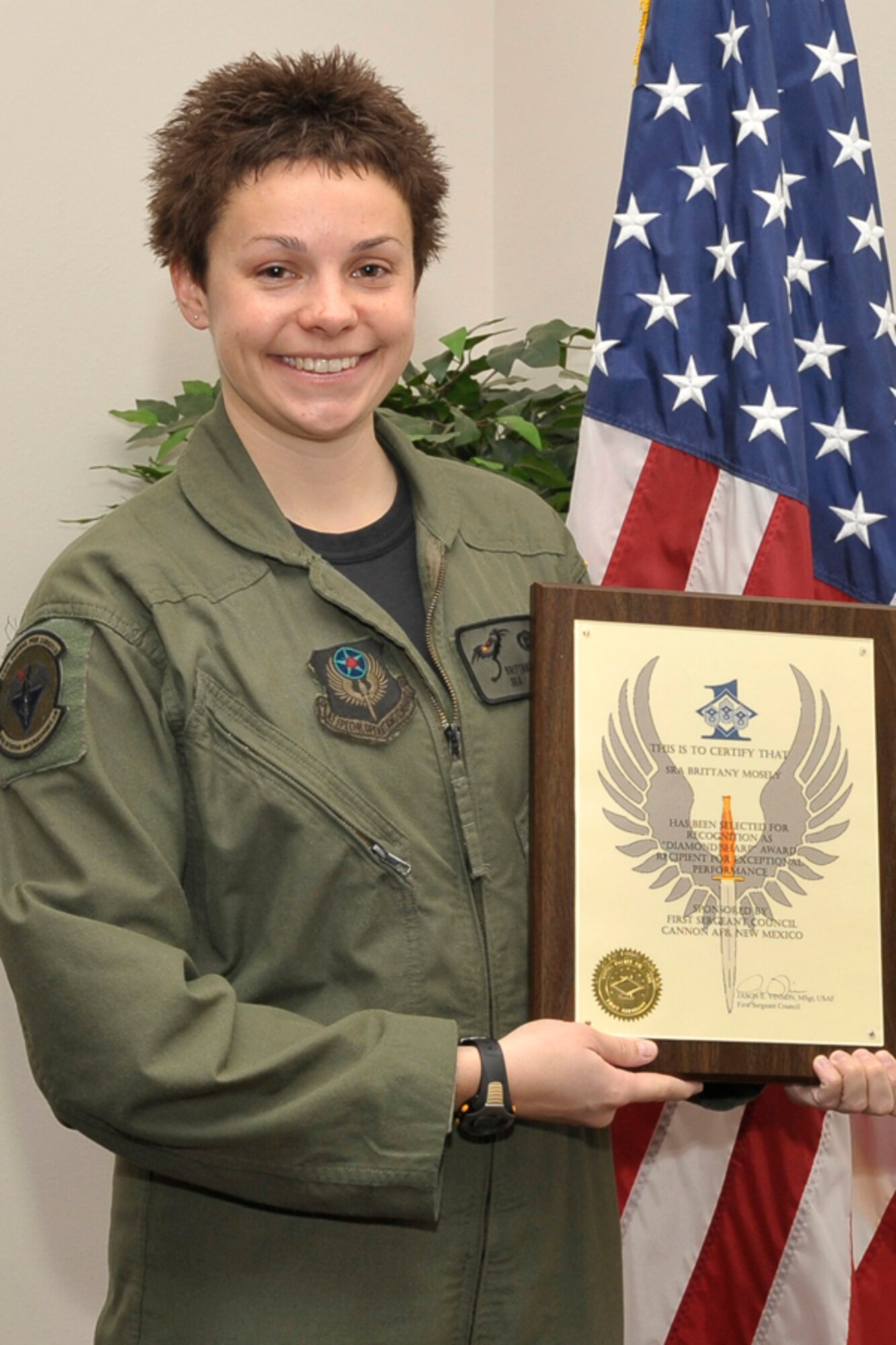 Diamond Sharp recognizes outstanding Airmen > Cannon Air Force Base > News