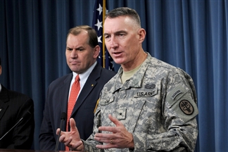 Brig. Gen. Gary Cheek announces the inaugural Warrior Games at a ...