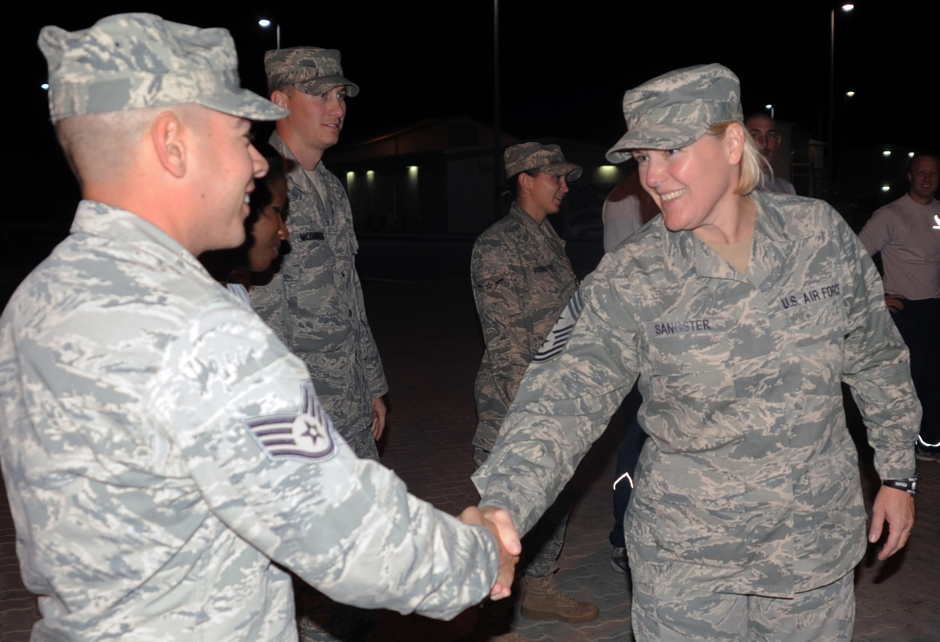 Air Force's only female deployed command chief credits past experience ...